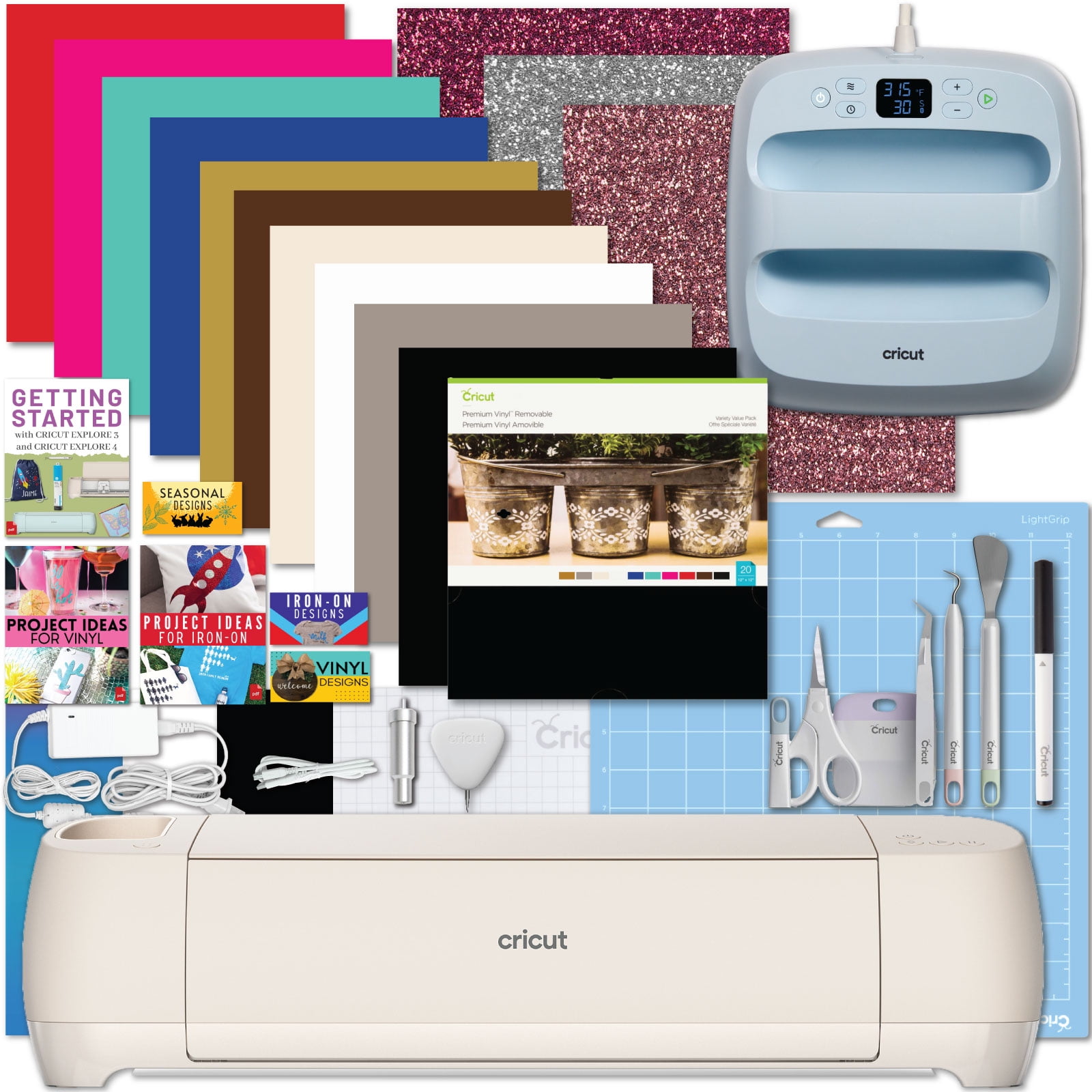 Cricut Explore 4 Cutting Machine with Smart Materials and Materials ...