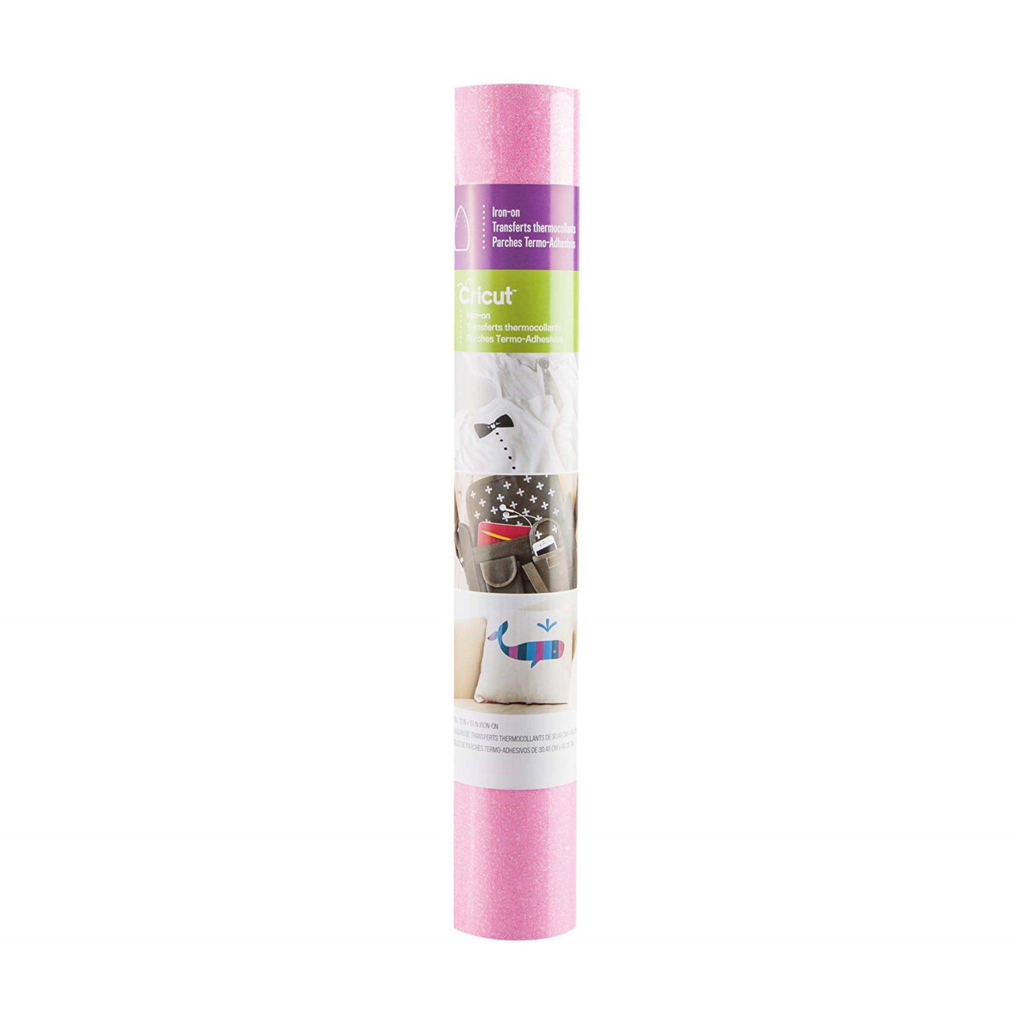 Cricut® Glitter Iron-On Vinyl, Pink, 12" x 19" - Walmart.com