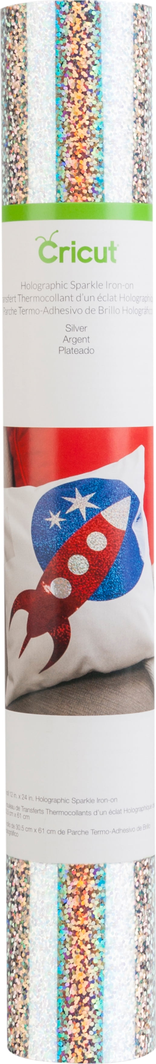 Cricut Holographic Iron-On, Silver - 12"x24" - Walmart.com