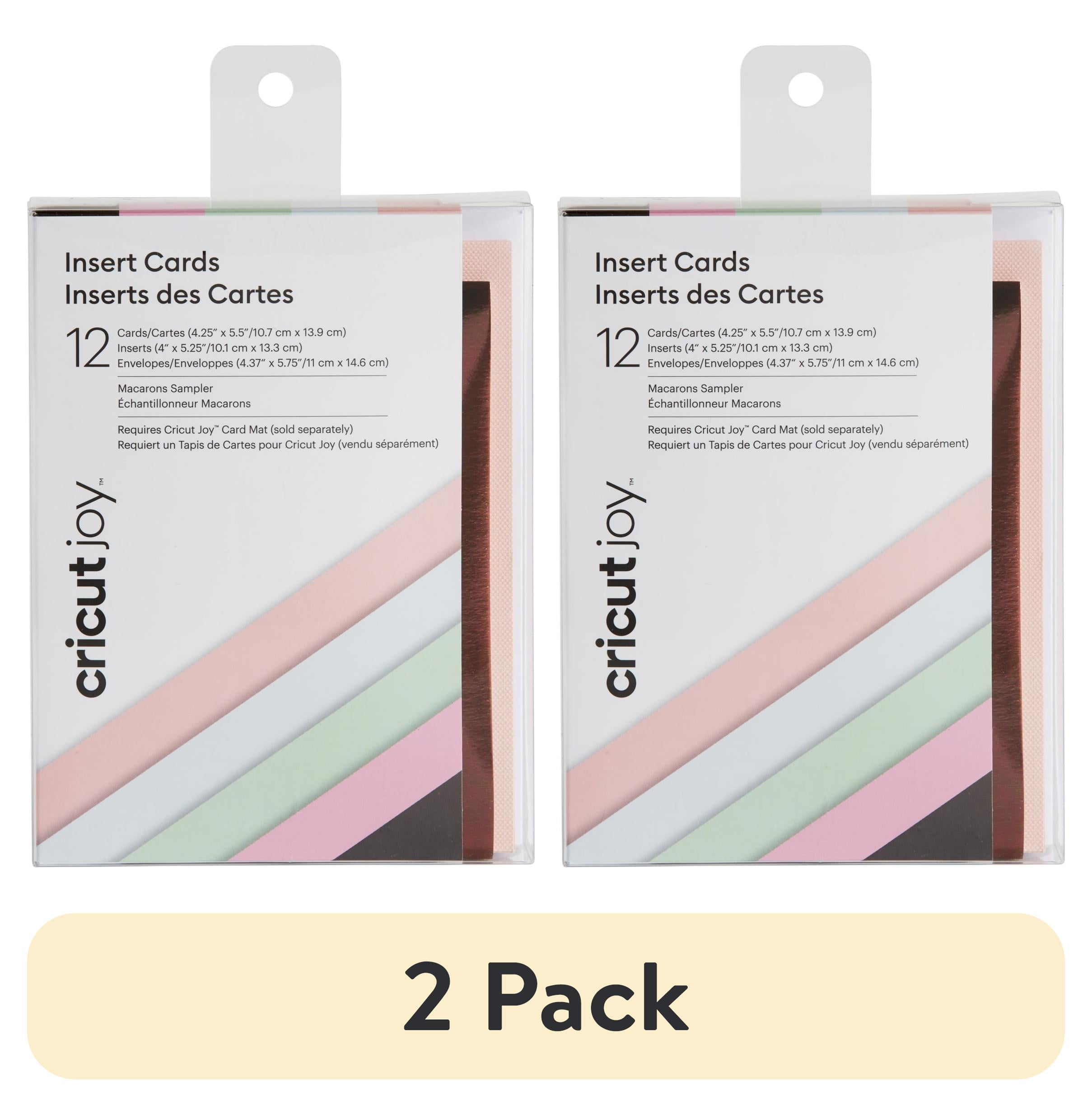 (2 pack) Cricut Insert Cards, Macarons Sampler - R20 (12 ct), 4.25" x 5 ...
