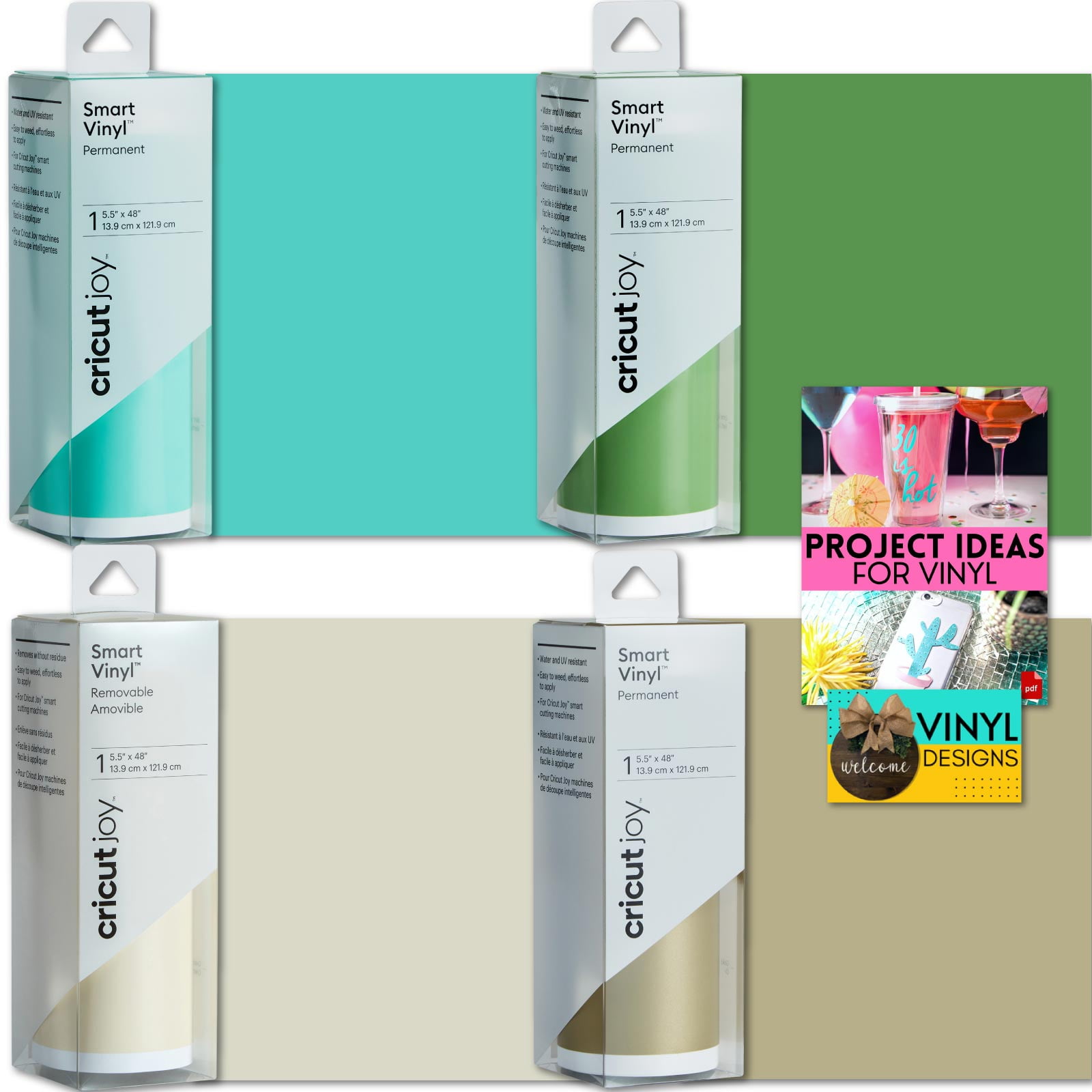 Cricut Joy Smart Vinyl Rolls Bundle - Beach Days - Walmart.com