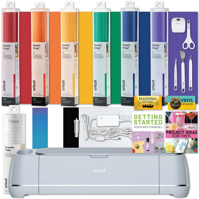 Cricut Maker 3 Machine with Tools and Rainbow Smart Vinyl Bundle - Shop Black Friday Deals for ...