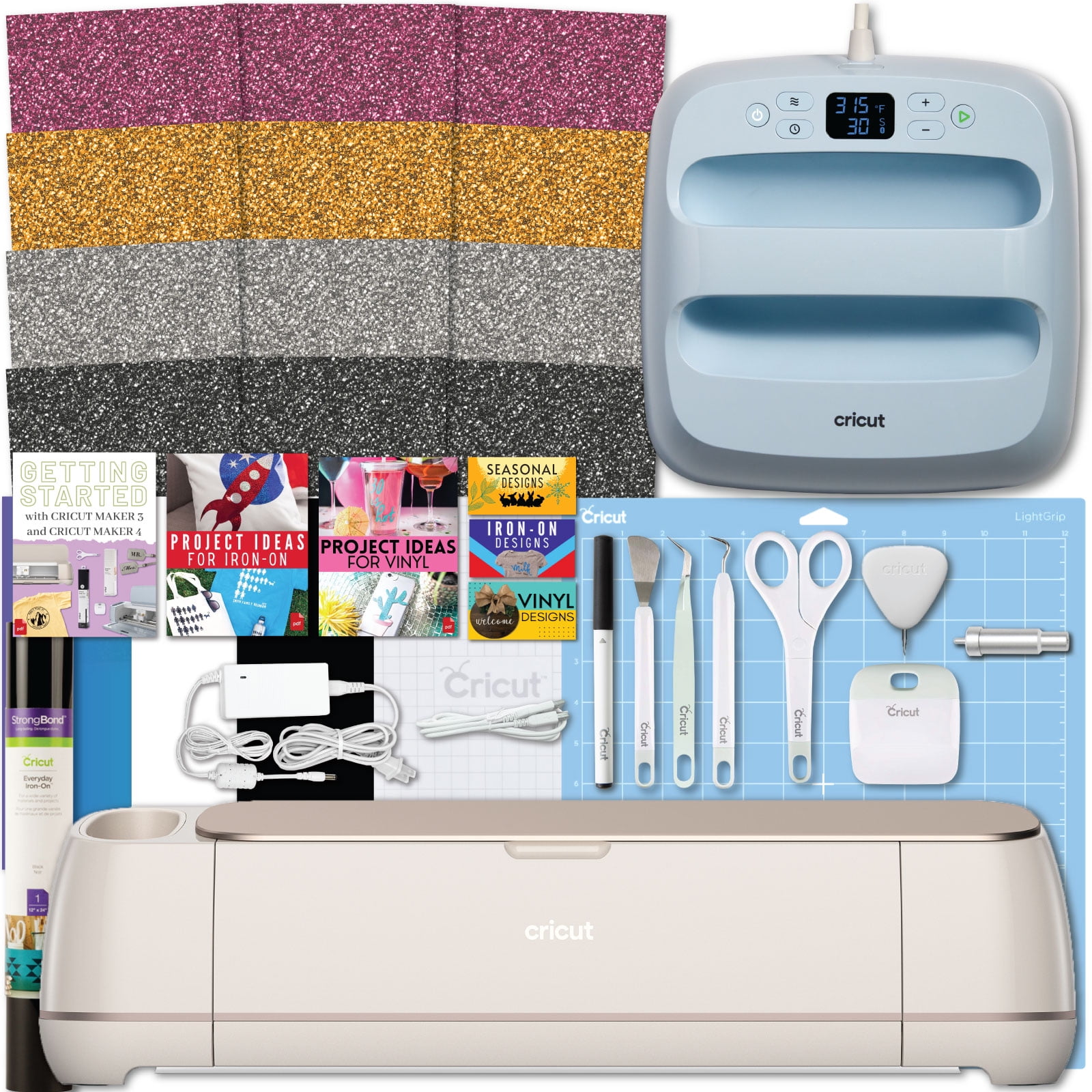 Cricut Maker 4 Cutting Machine with Easy Press 3 with Heat Transfer ...