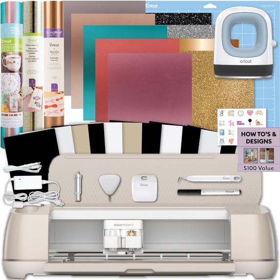 Cricut, Cutting Machine, Maker 4, with Mini Heat Press Bundle - Walmart.com