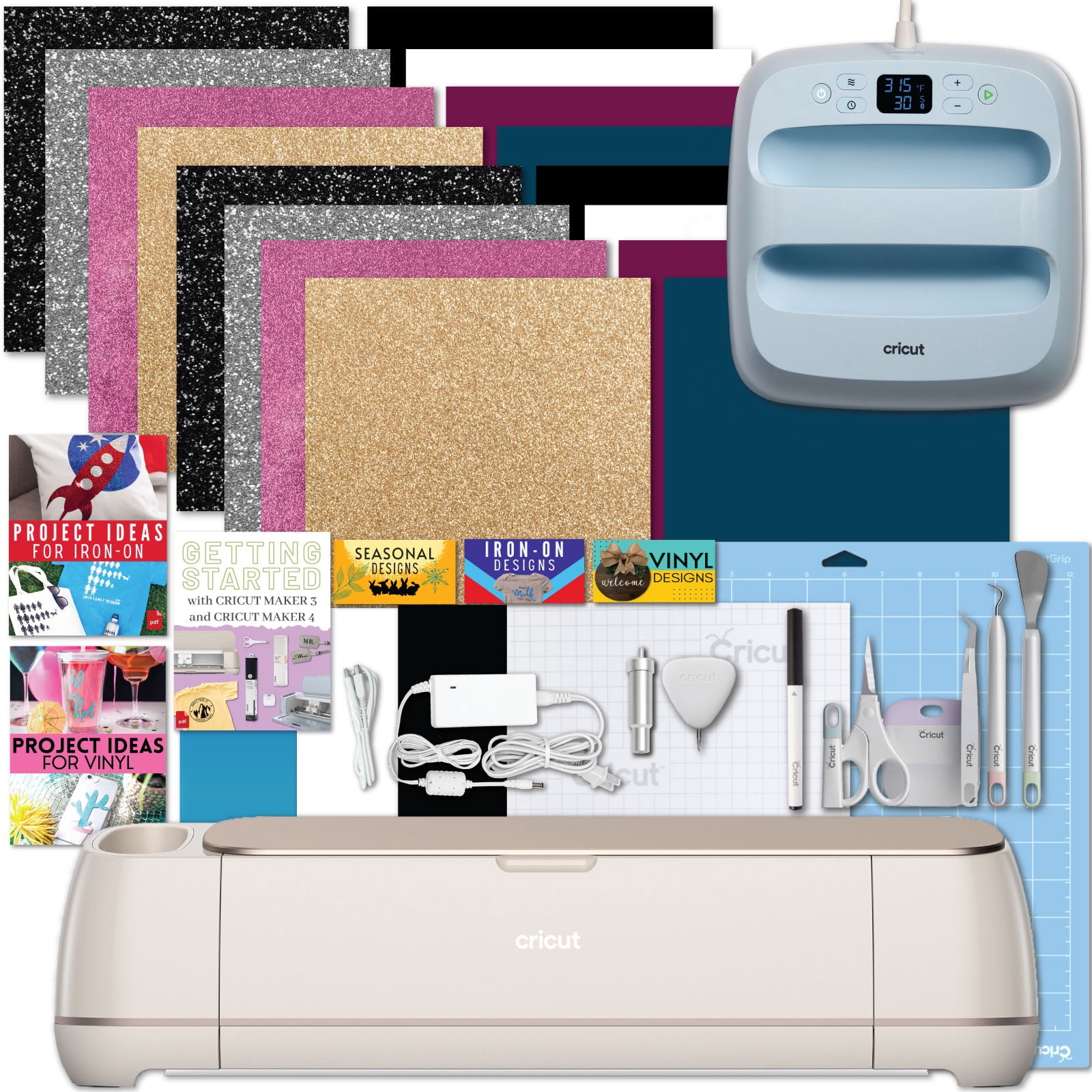 Cricut Maker 4 Cutting Machine with EasyPress 3 Heat Press and ...