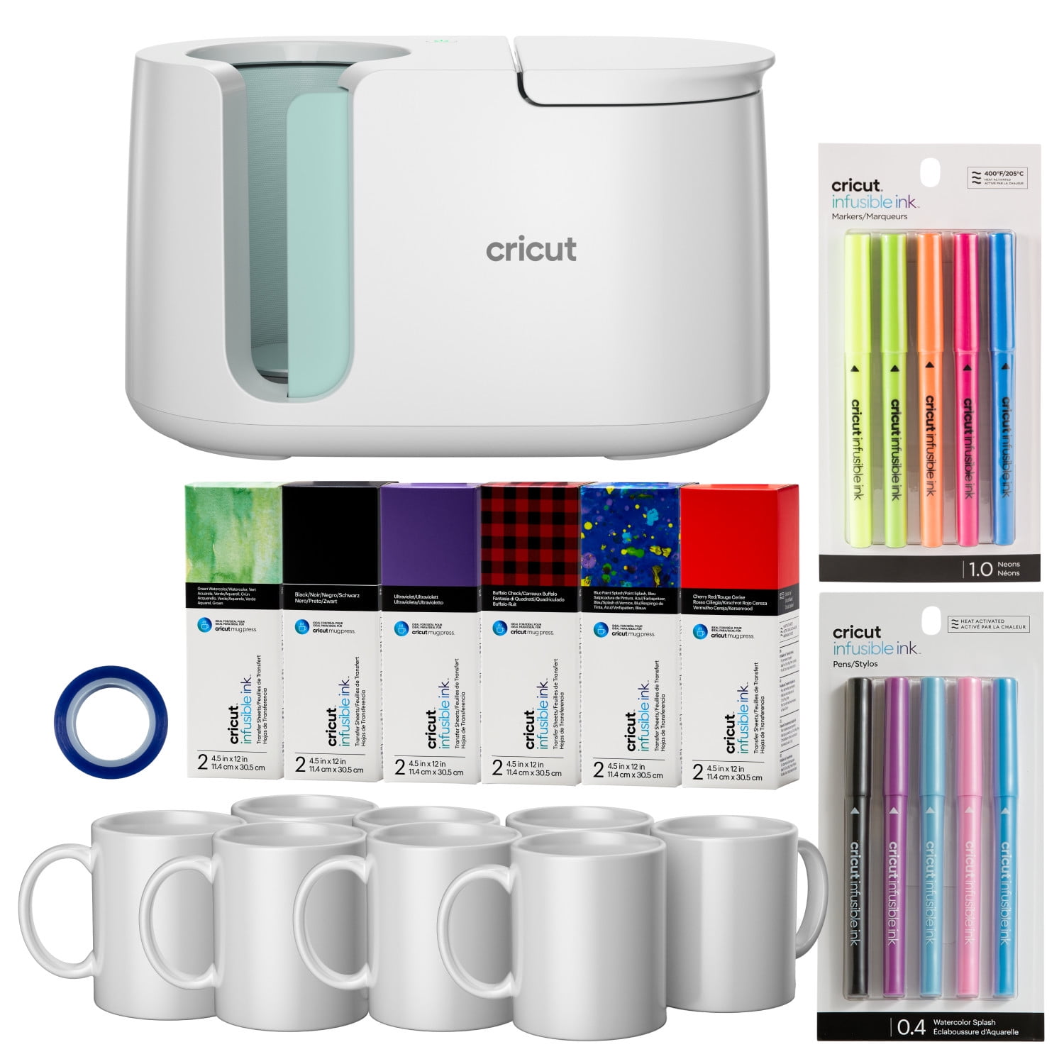 Cricut Mug Press + DIY Mug Kit - Walmart.com