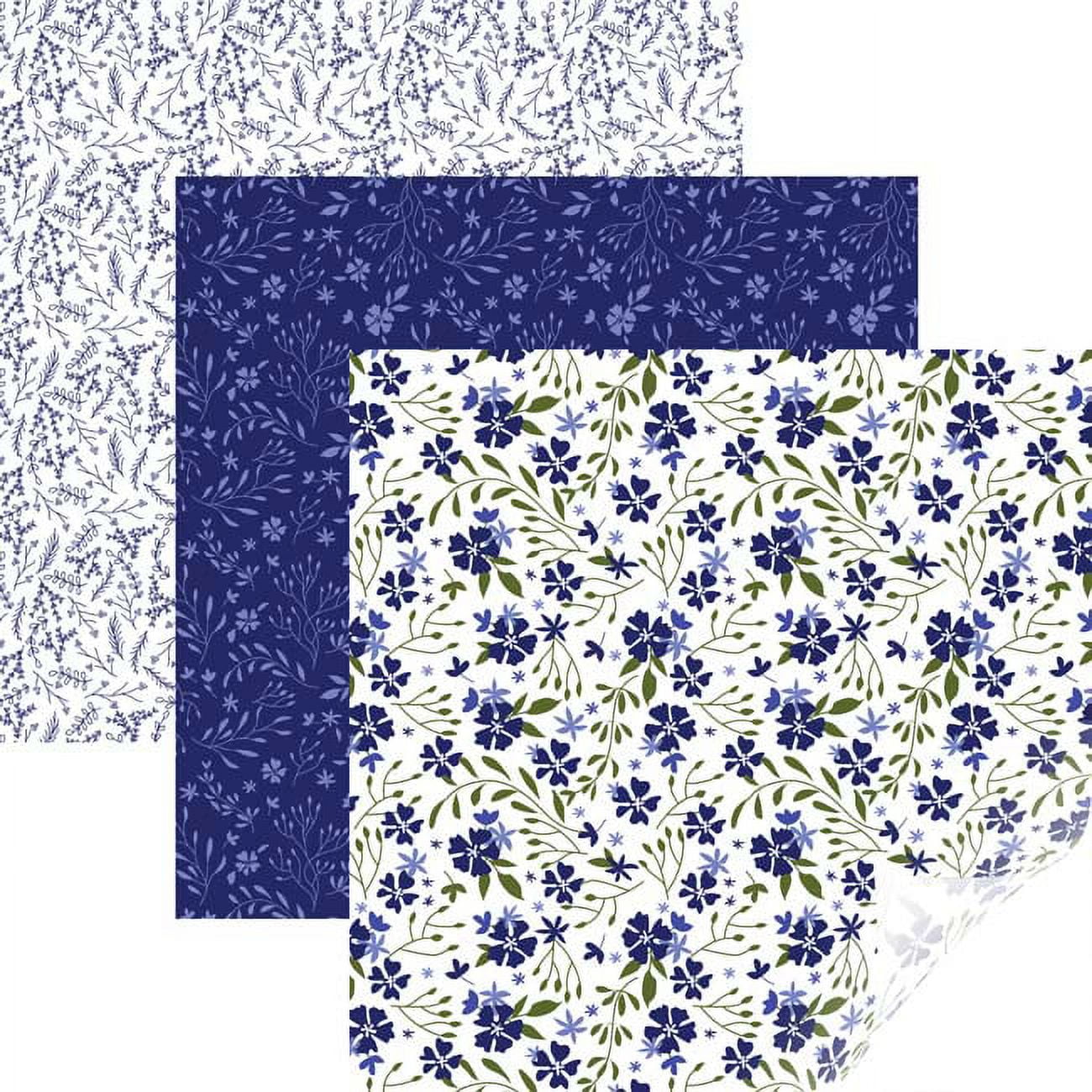 Cricut Patterned Vinyl, Bloom Blue Sampler - 12"x12" 6 sheets - Walmart.com