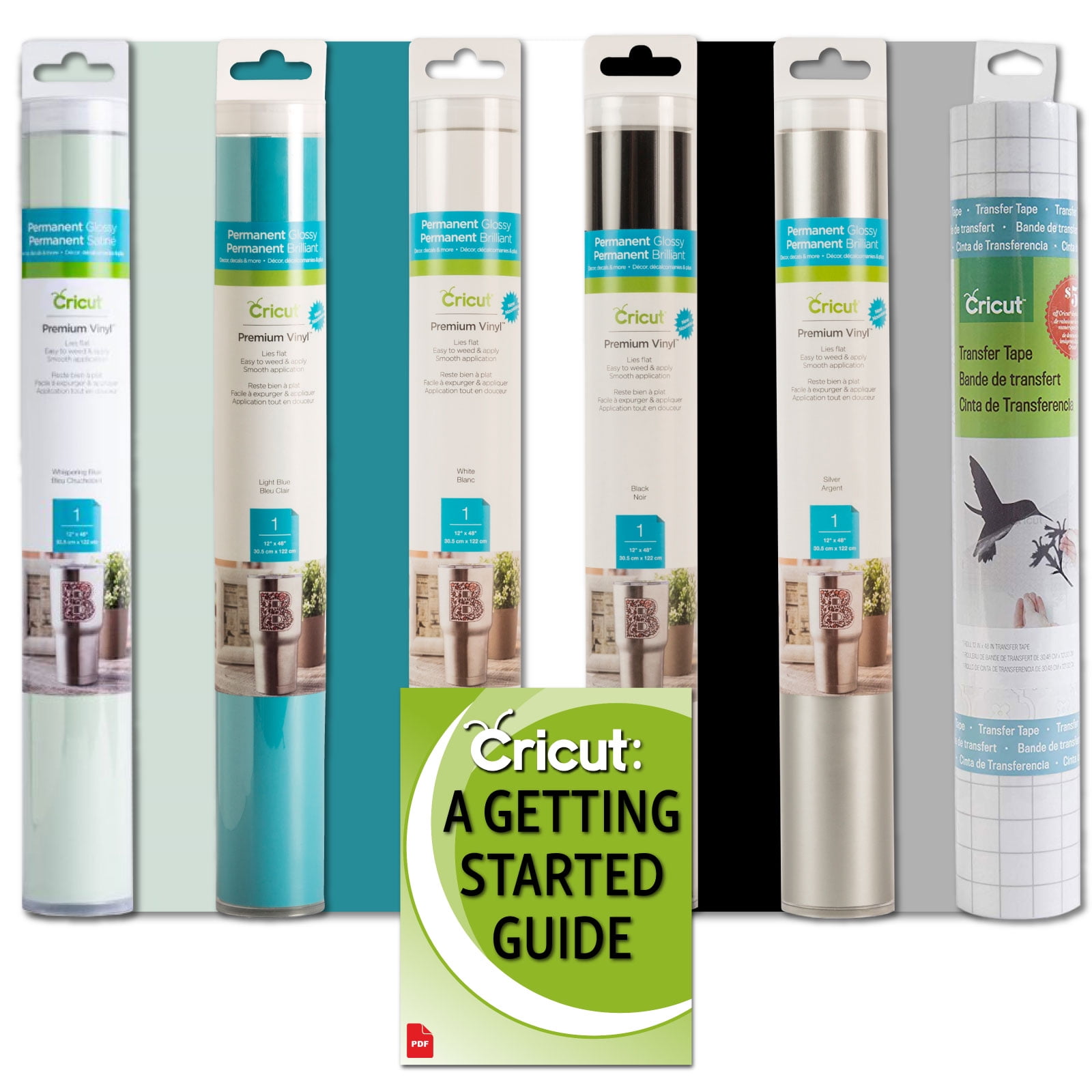 Cricut Premium Permanent Vinyl Winter Colors Bundle - Walmart.com