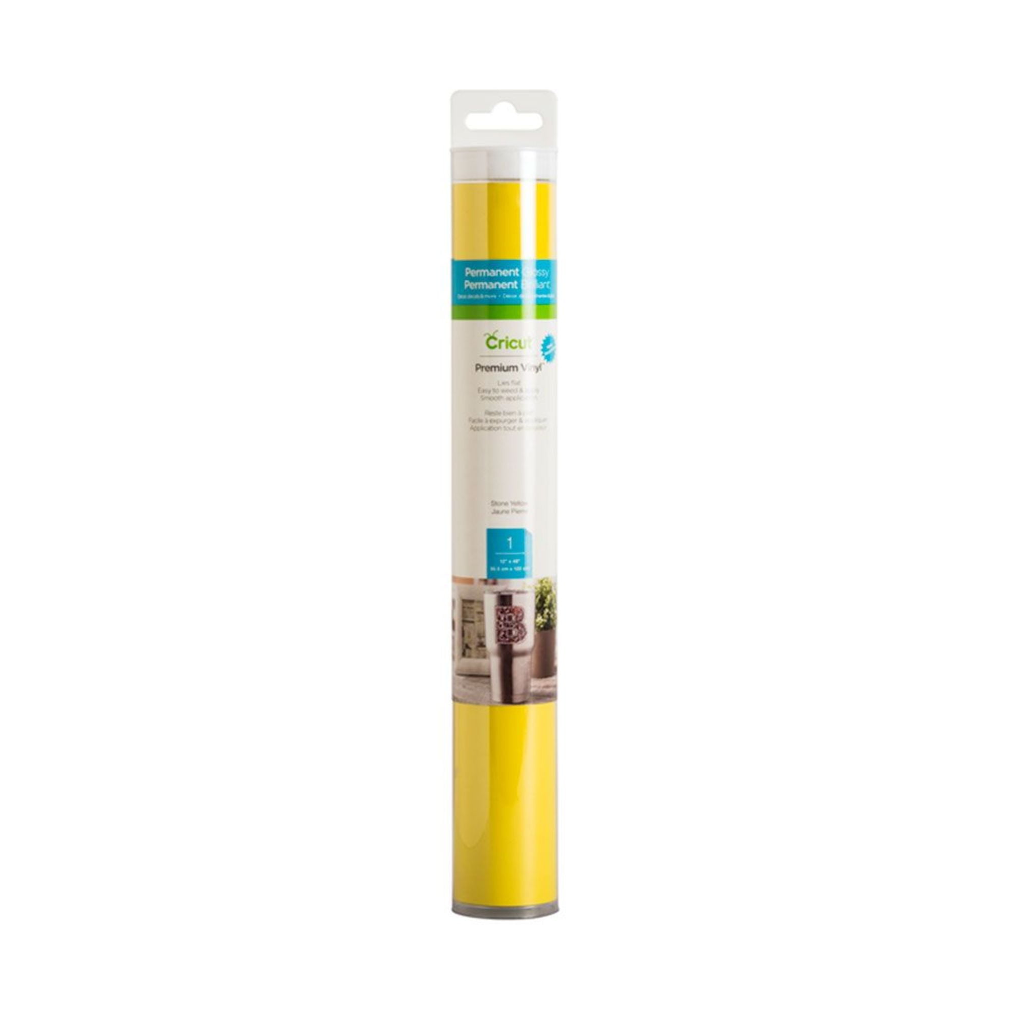 Cricut® Premium Vinyl™ – Permanent, Yellow, 12" x 48" - Walmart.com