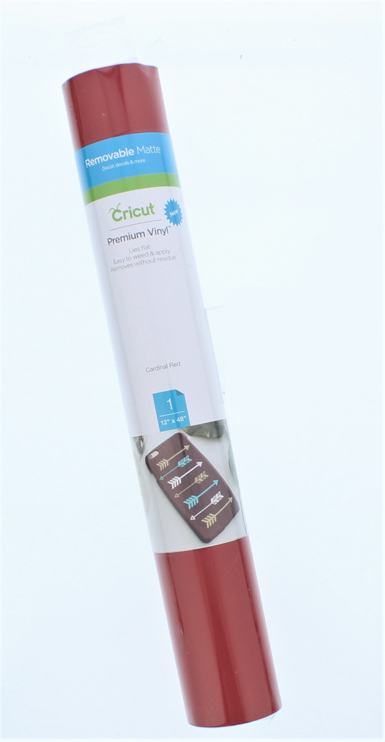 Cricut Premium Vinyl, Red - Permanent, 12" x 48" - Walmart.com