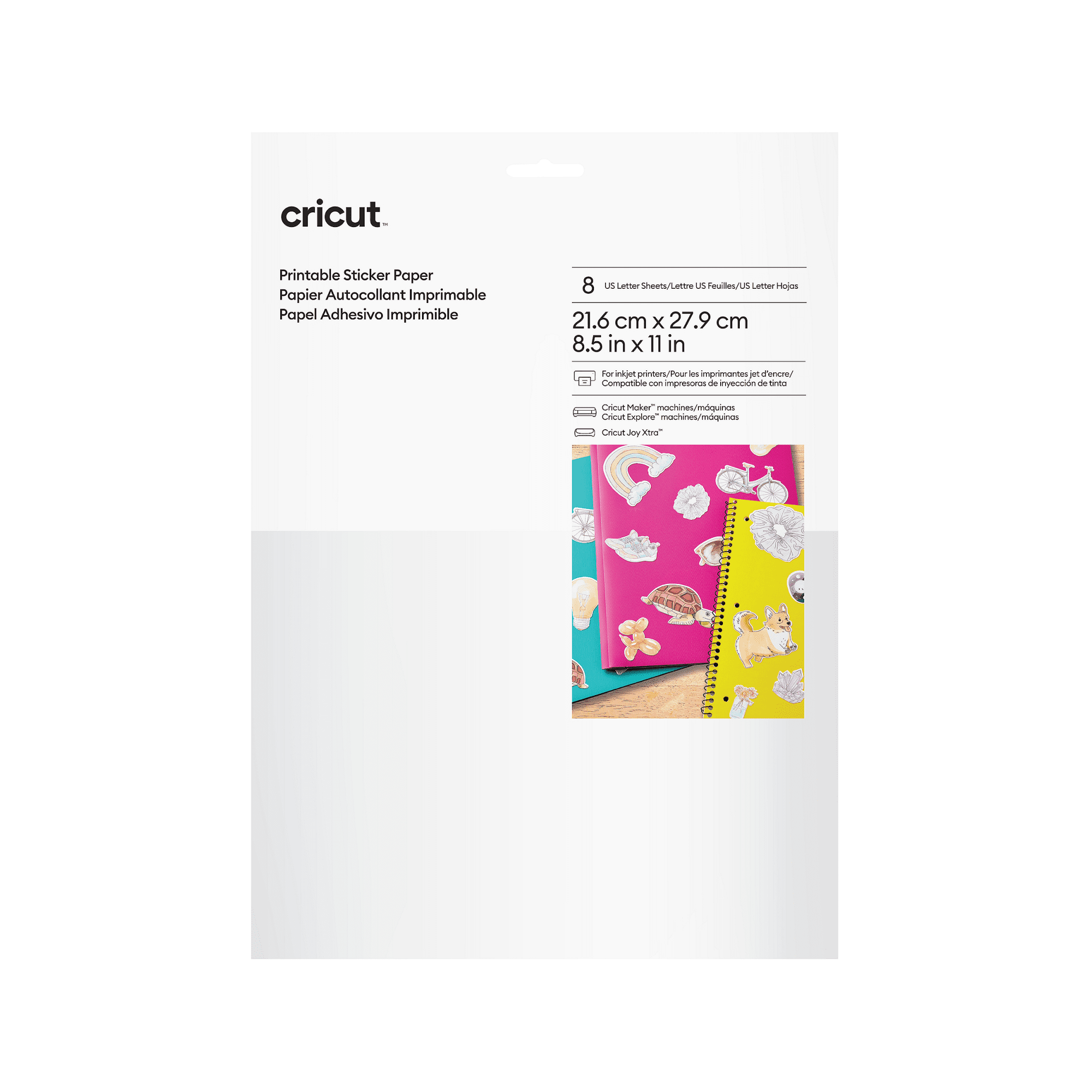 Cricut® Printable Sticker Paper (8 ct), White - Walmart.com