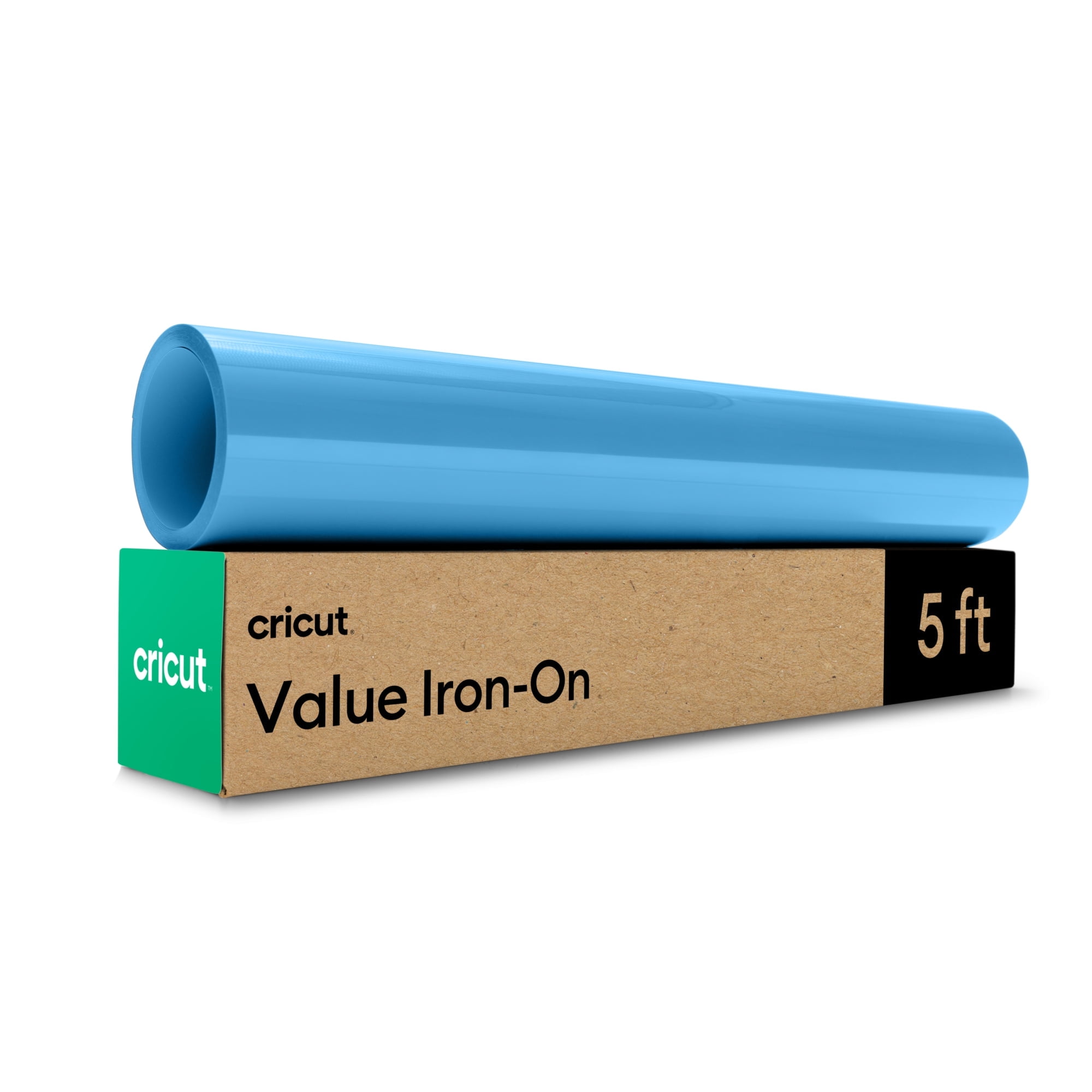 Cricut Value Iron-On Heat Transfer Vinyl Roll, 12 in x 5 ft, Sky Blue ...