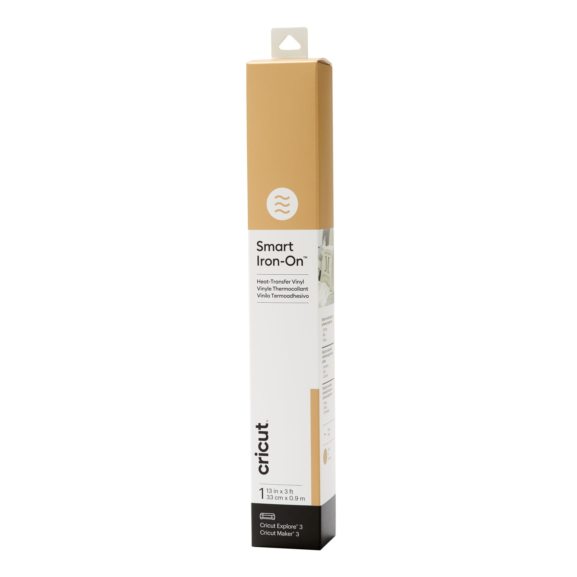 Cricut® Smart Iron-On™ Vinyl (3 ft) - Gold, 13" x 36" - Walmart.com