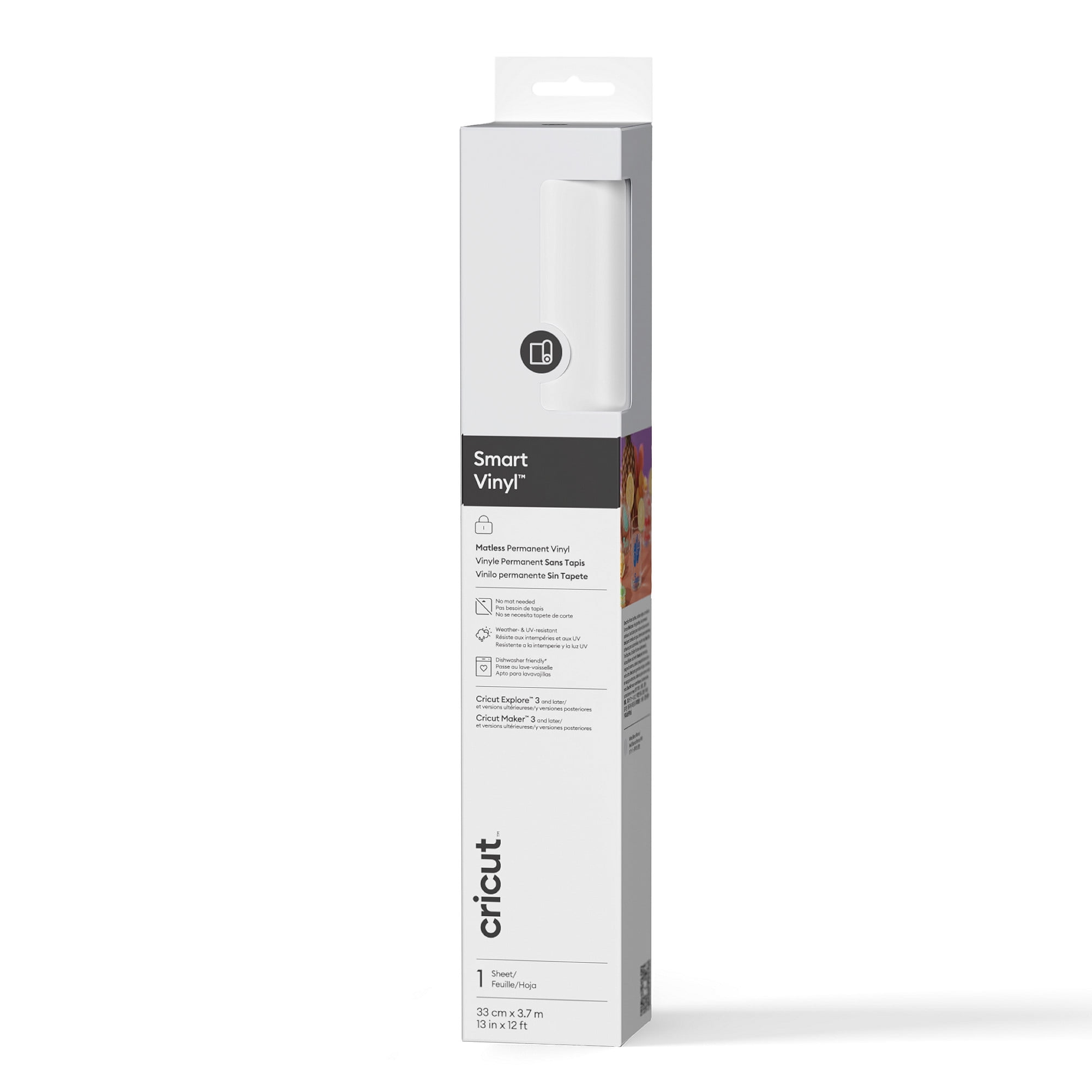 Cricut Smart Vinyl Permanent (12 ft), 13" x 144" - Walmart.com