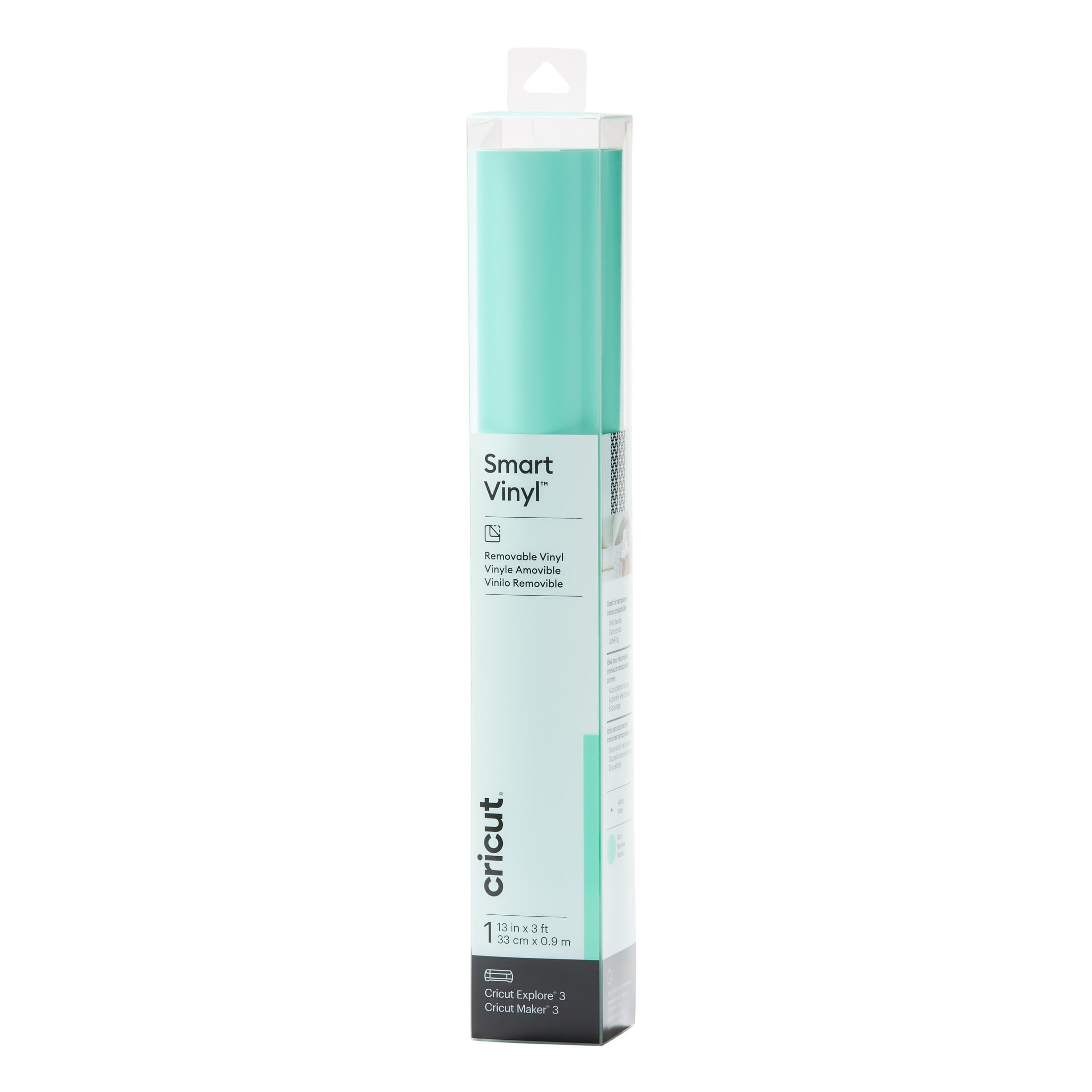Cricut Smart Vinyl Removable (3 ft), Mint, 13" x 36" Roll - Walmart.com