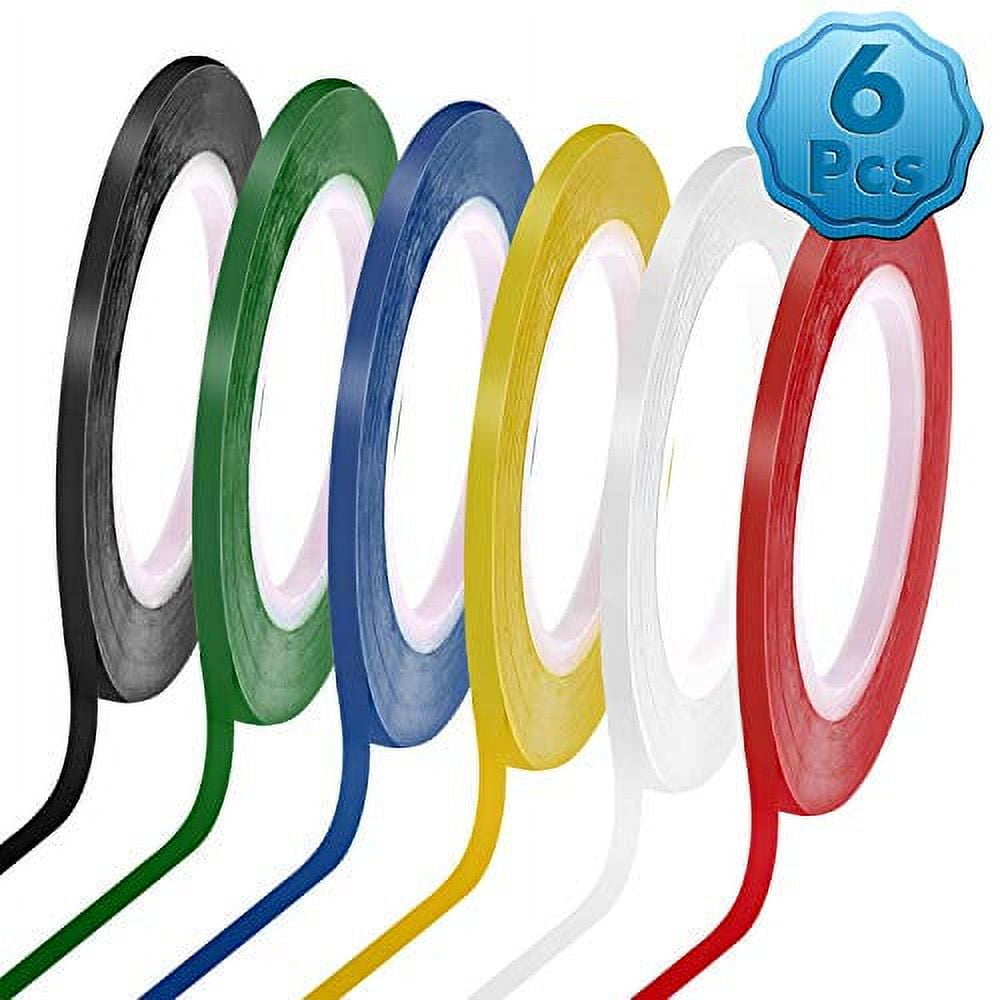 Cridoz 6 Rolls 1/8 .. Whiteboard Tape Thin White .. Board Tape Lines ...