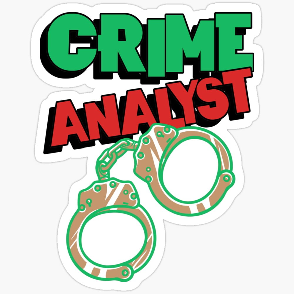 Crime Analyst Sticker Phone Decal Water Bottle Stickers Car Decals ...