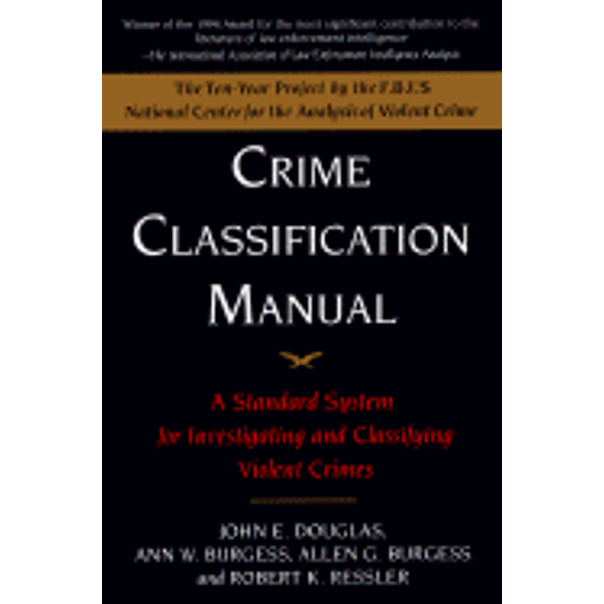 Pre-Owned Crime Classification Manual (Paperback) 0028740653 ...