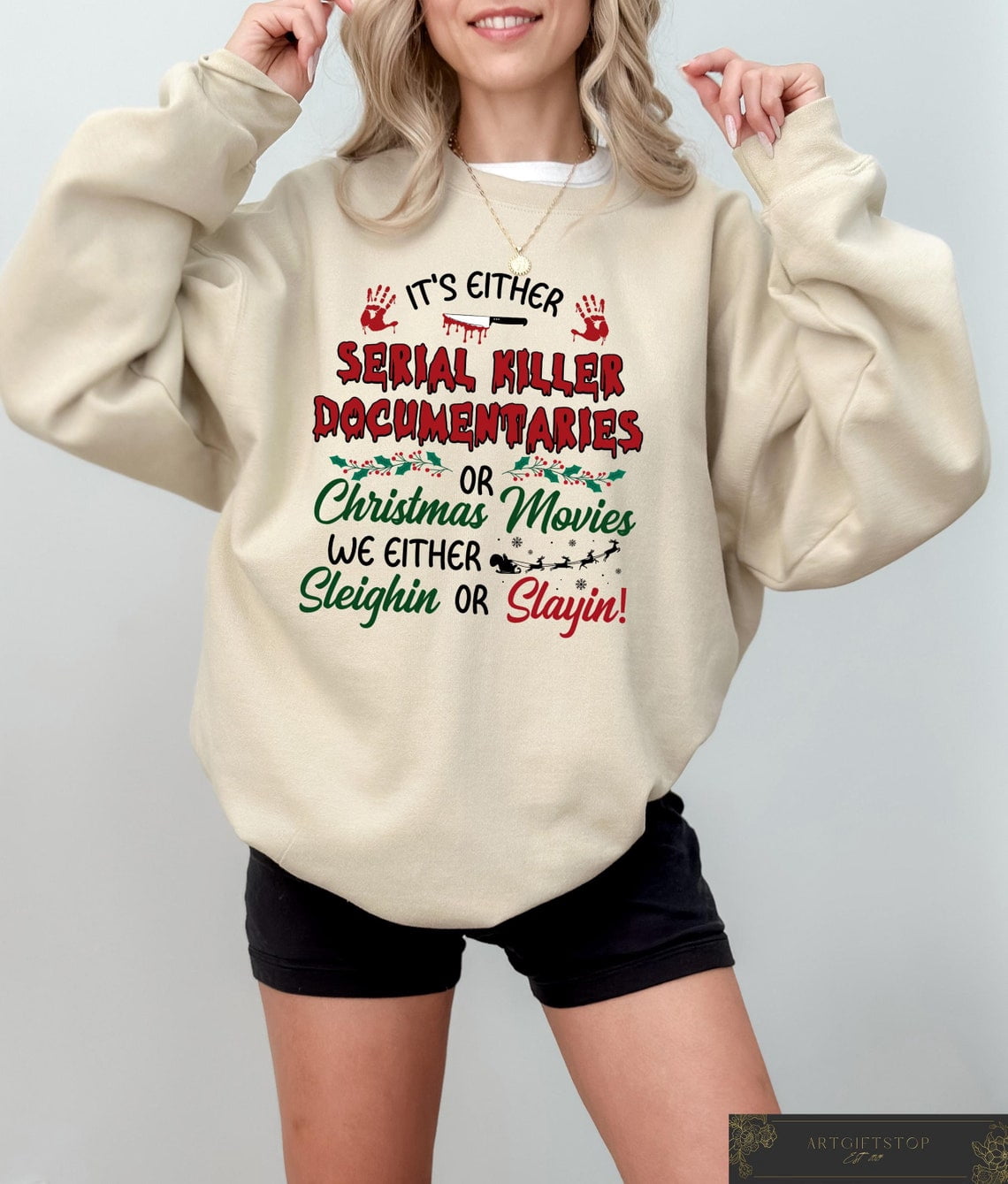Crime Documentaries Sweatshirt, Horror season season Shirt, Slaying Or ...