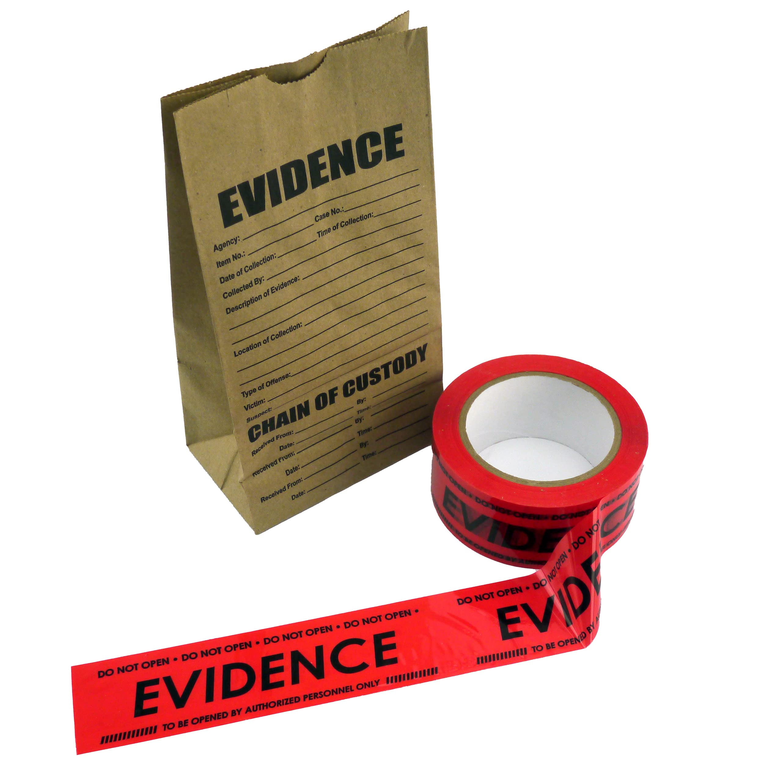 Crime Scene Red Evidence Box Sealing Tape, Case of 6 Rolls - Walmart.com