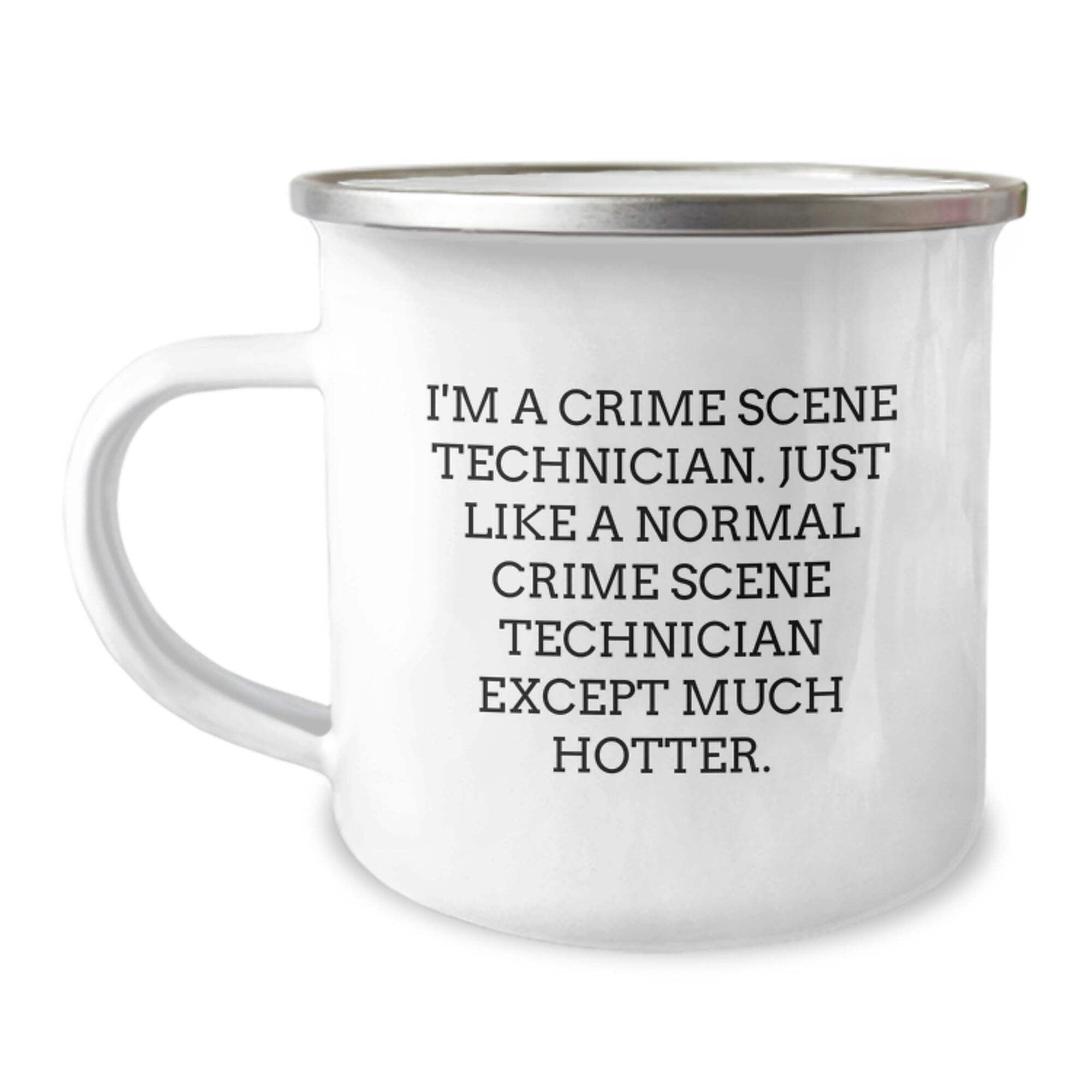 Crime Scene Technician Camping Mug, Funny Gifts from Friends, Christmas ...