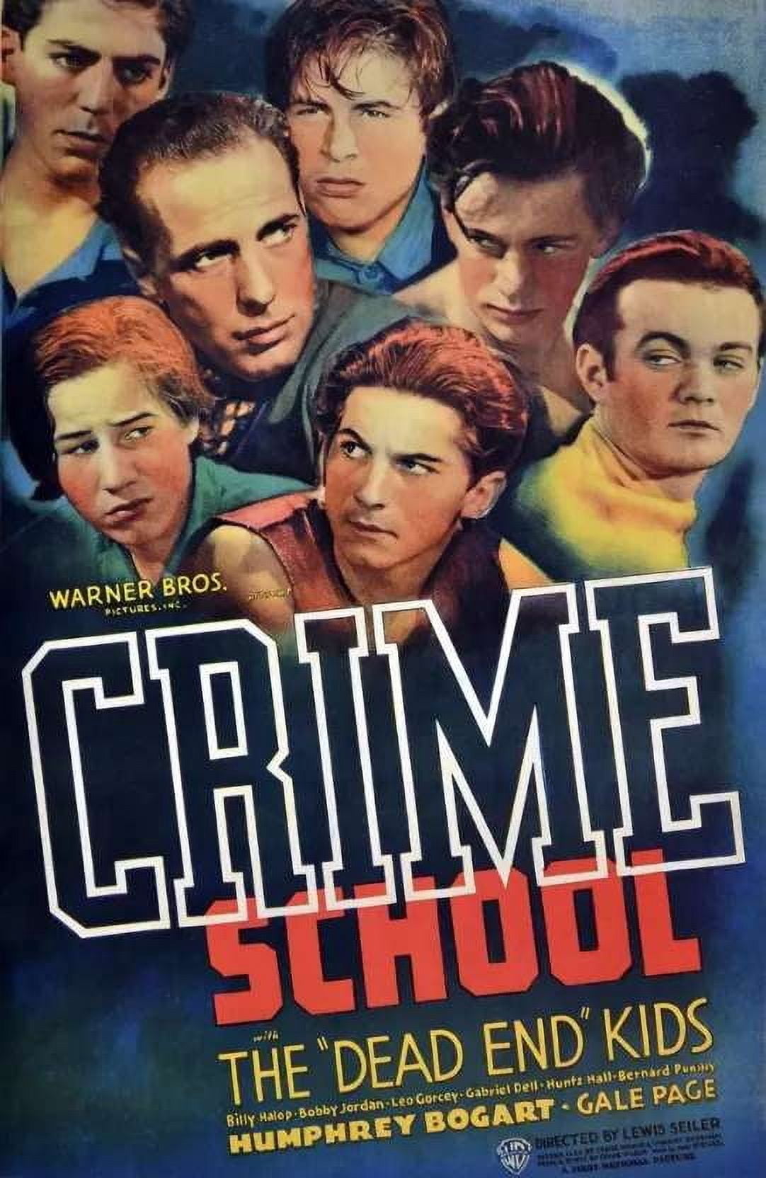 Crime school Dead End. Movie Decorative Ad Poster. Home Graphic Art ...
