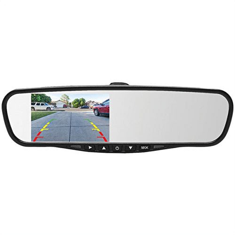 Crimestopper[tm] Mir-45bt Universal 4.5" Rear-view Mirror With A Built ...