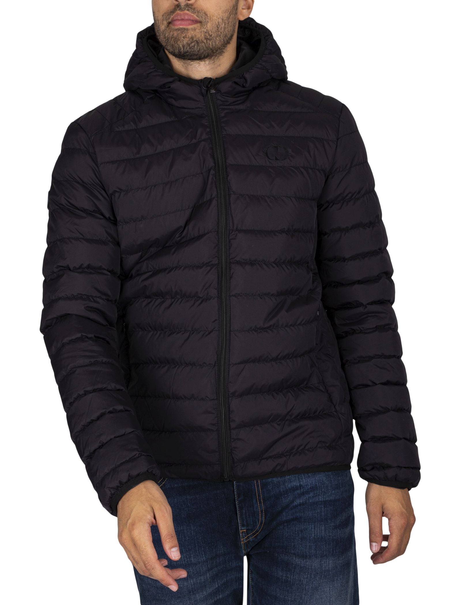 Criminal Damage Racer Puffer Jacket, Black - Walmart.com