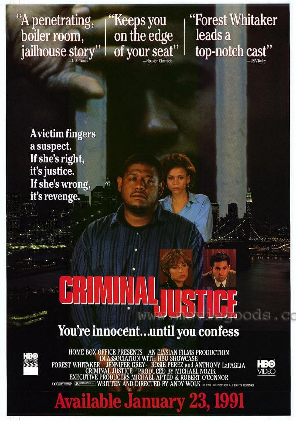 Criminal Justice - movie POSTER (Style A) (27" x 40") (1990) - Walmart.com