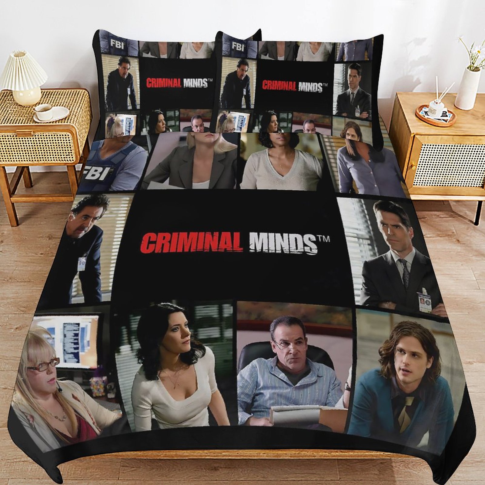 Criminal Minds Bed Duvet Cover Cartoon Bedding Sets 3D Lightweight 3 ...