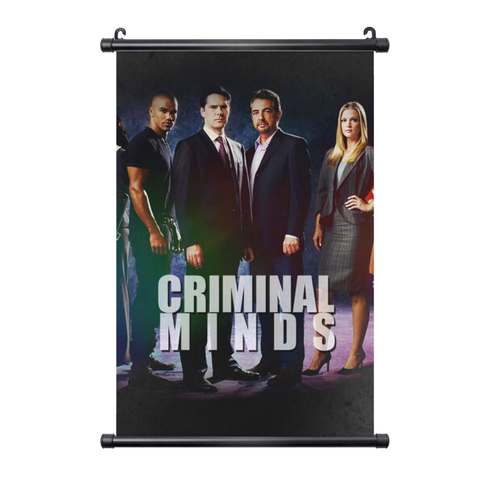 Criminal Minds Black Plastic Shaft Hanging Poster Decor Canvas Wall ...