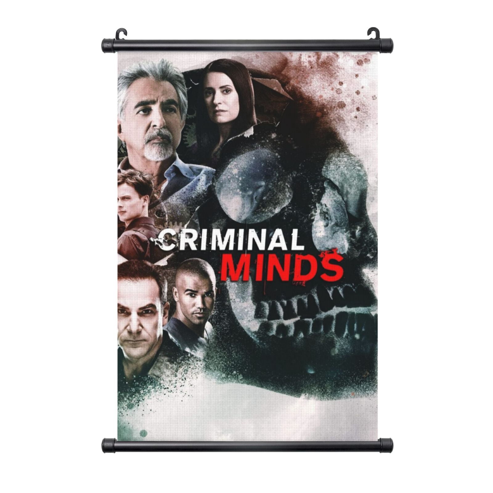 Criminal Minds Black Plastic Shaft Hanging Poster Decor Canvas Wall ...