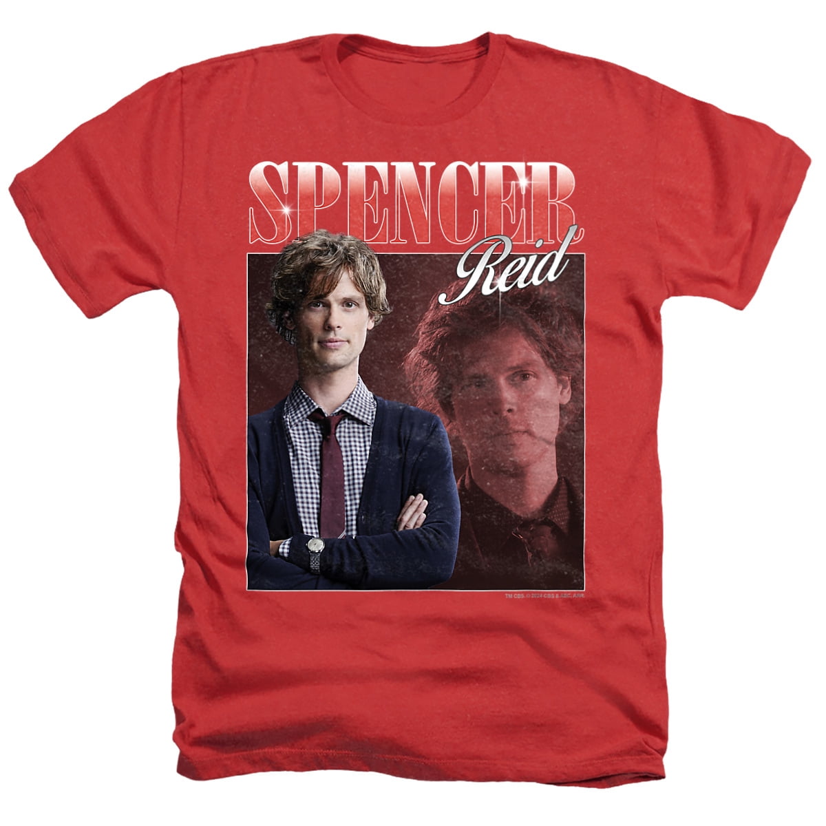 Criminal Minds Spencer Reid Bootleg Unisex Adult Heather T Shirt, Red ...