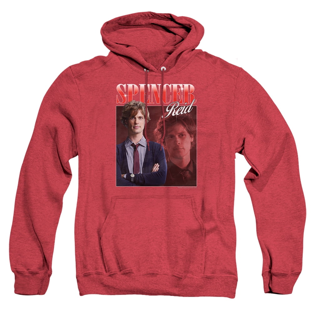Criminal Minds Spencer Reid Unisex Adult Pull-Over Heather Hoodie, Navy ...