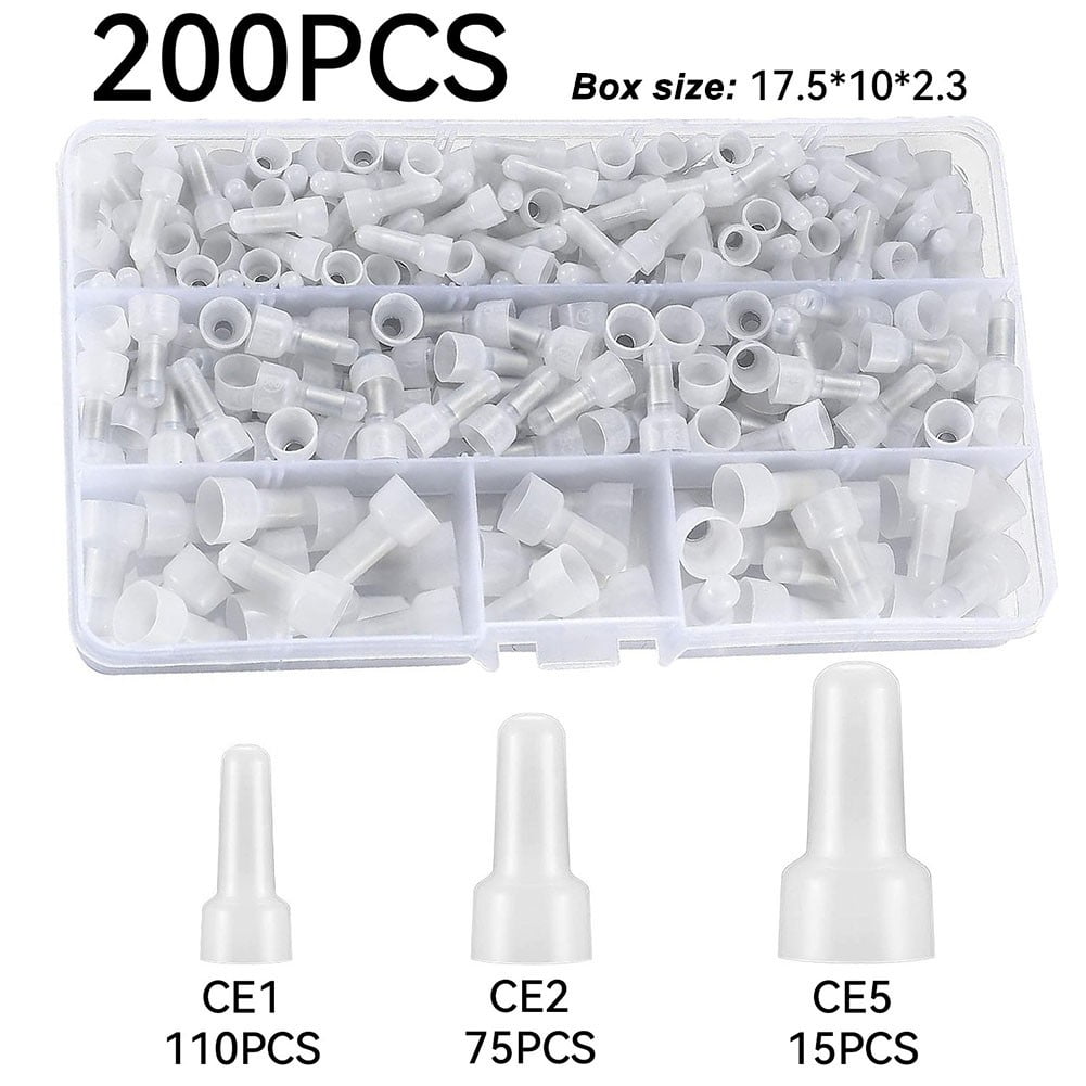 Crimp Cap Kit For DIY Projects Closed End Crimp Connectors Electrical ...