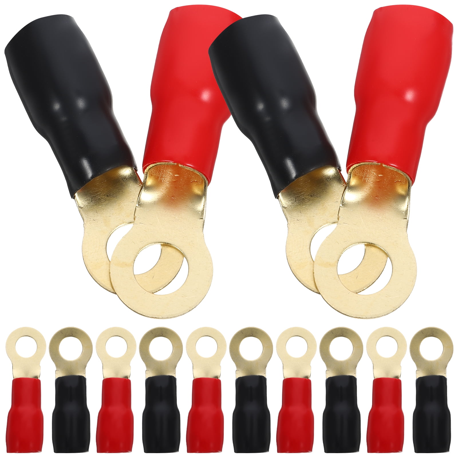 Crimp Ring Terminal Round Battery Cable Electric Cord Wire Wisk ...