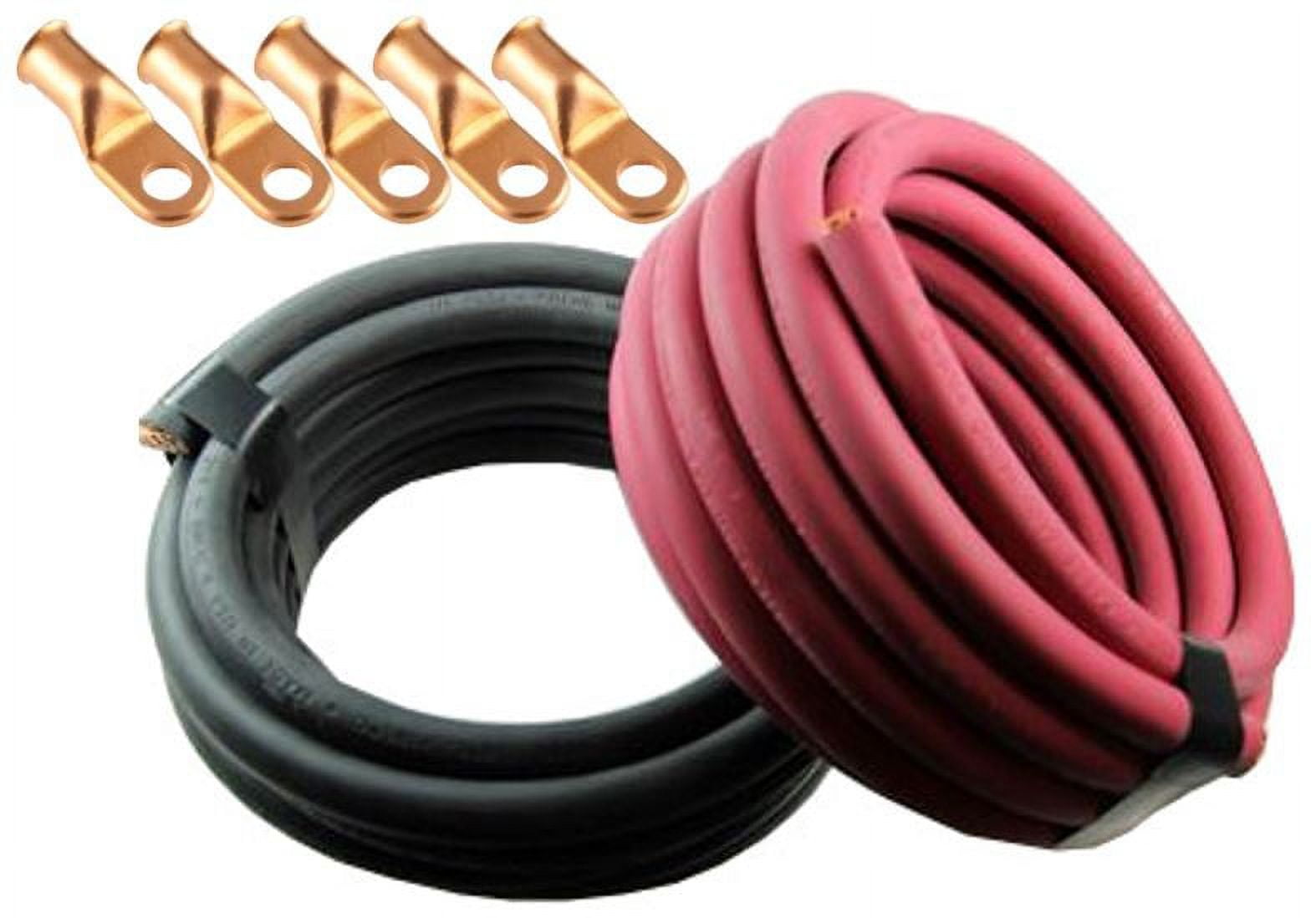 Crimp Supply Ultra-Flexible Car Battery/Welding Cable - 1 Gauge, (5 ...
