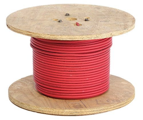 Crimp Supply Ultra-Flexible Car Battery/Welding Cable - 2/0 Gauge, Red ...