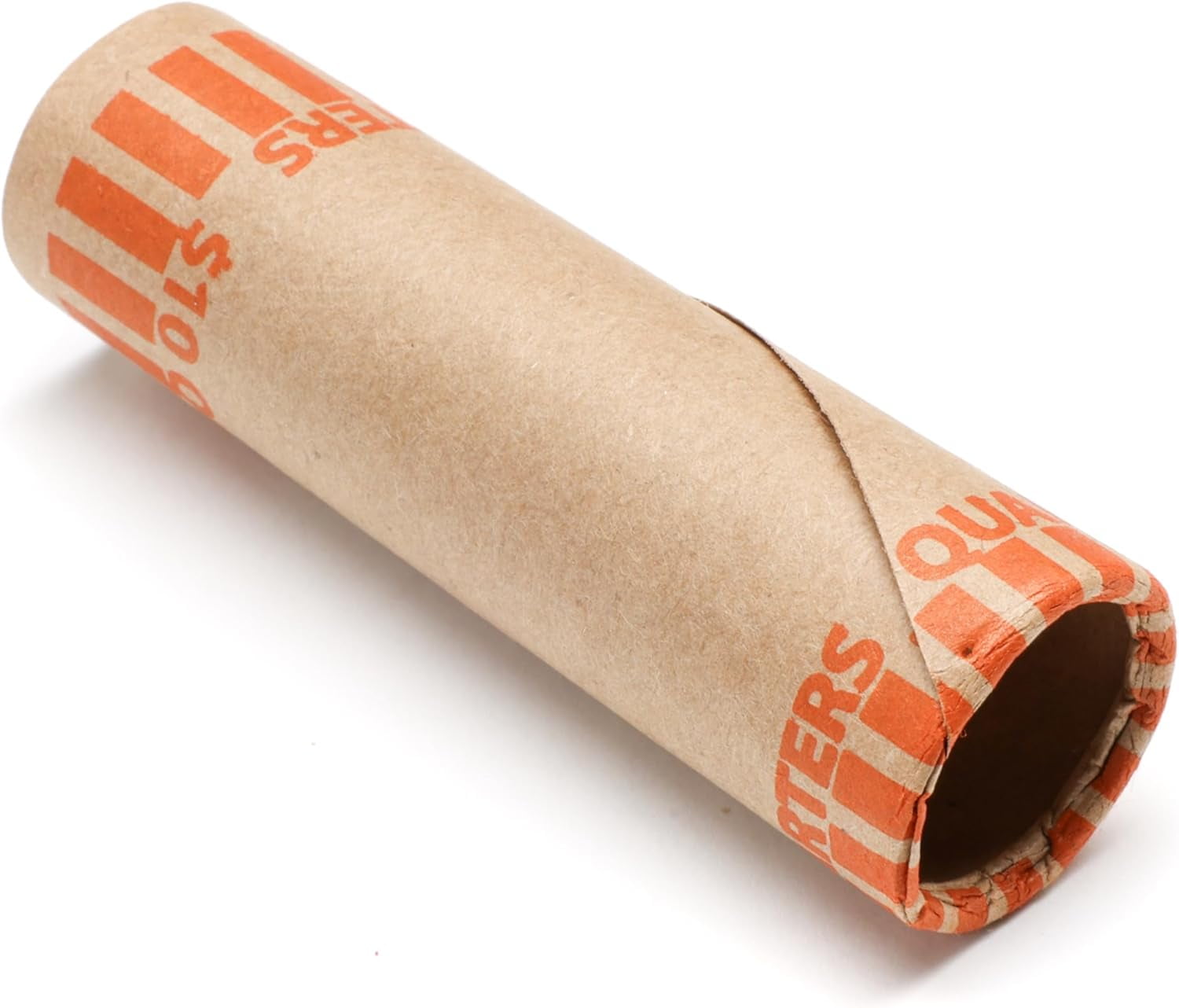 Crimped Quarter Coin Wrapper, $10 Roll Orange (1000 pcs) - Walmart.com