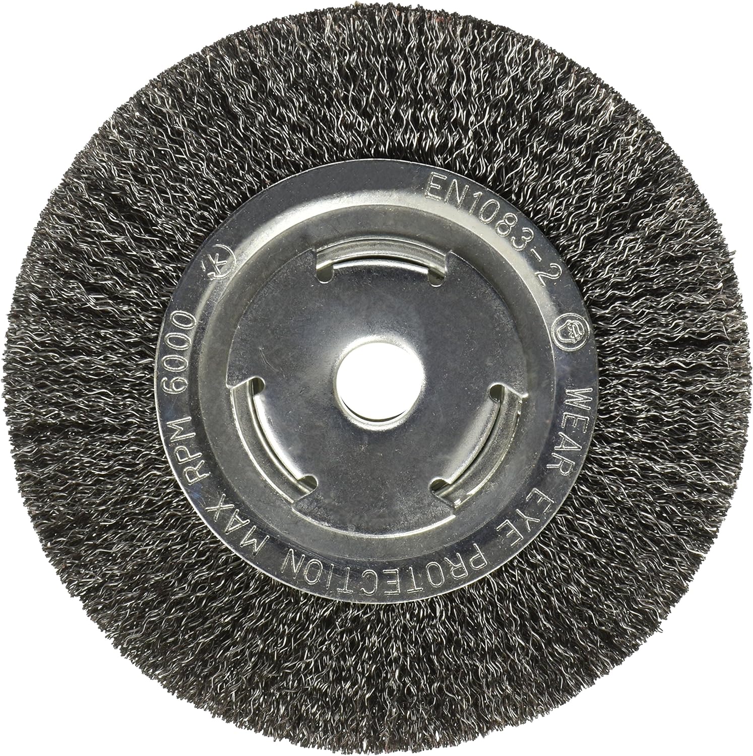 Crimped Type Carbon Steel Wire Wheel with 6-Inch Diameter and 1-Inch ...