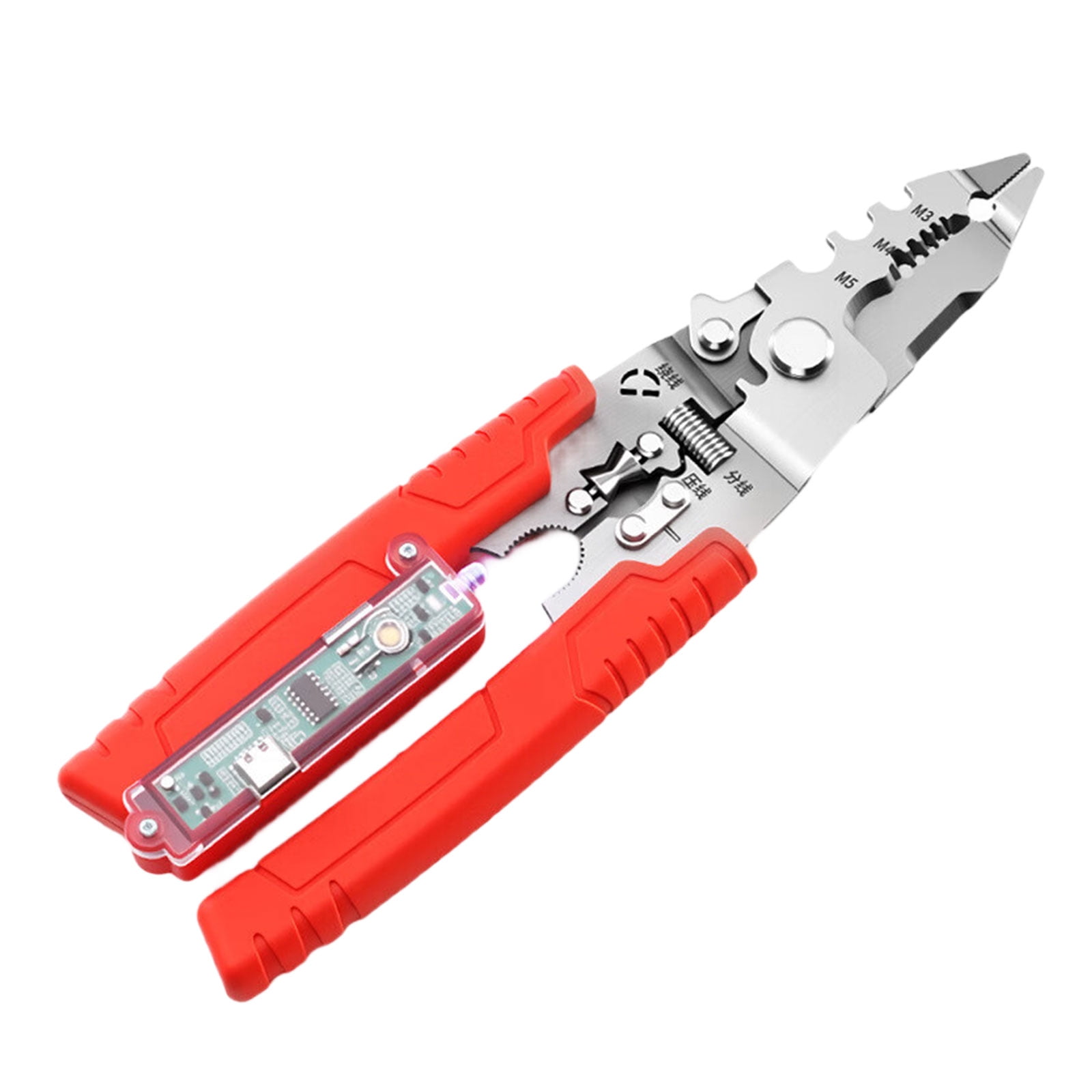 Crimper Cable Cutter Adjustable Automatic Wire Stripper Multifunctional ...