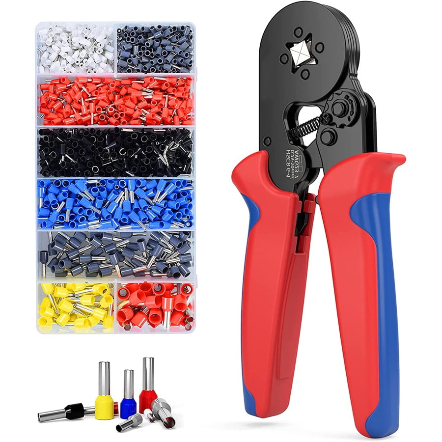 Crimping Pliers Kit Tubular Terminal HSC8 6-4/6-6A Crimper Wire Mini ...