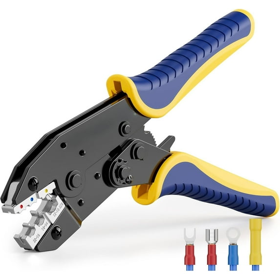 Crimping Tool for Insulated Electrical Wire Connectors-AWG 22-10 ...