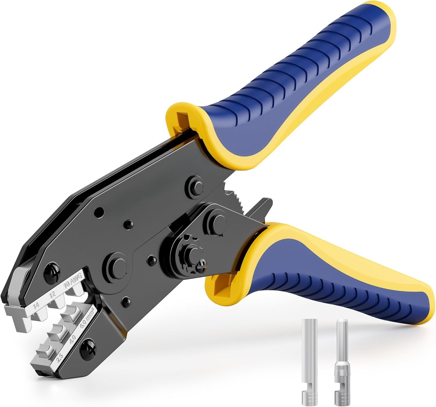 Crimping Tool for Solar Connectors - AWG 14 12 10 Ratchet Wire Crimper ...