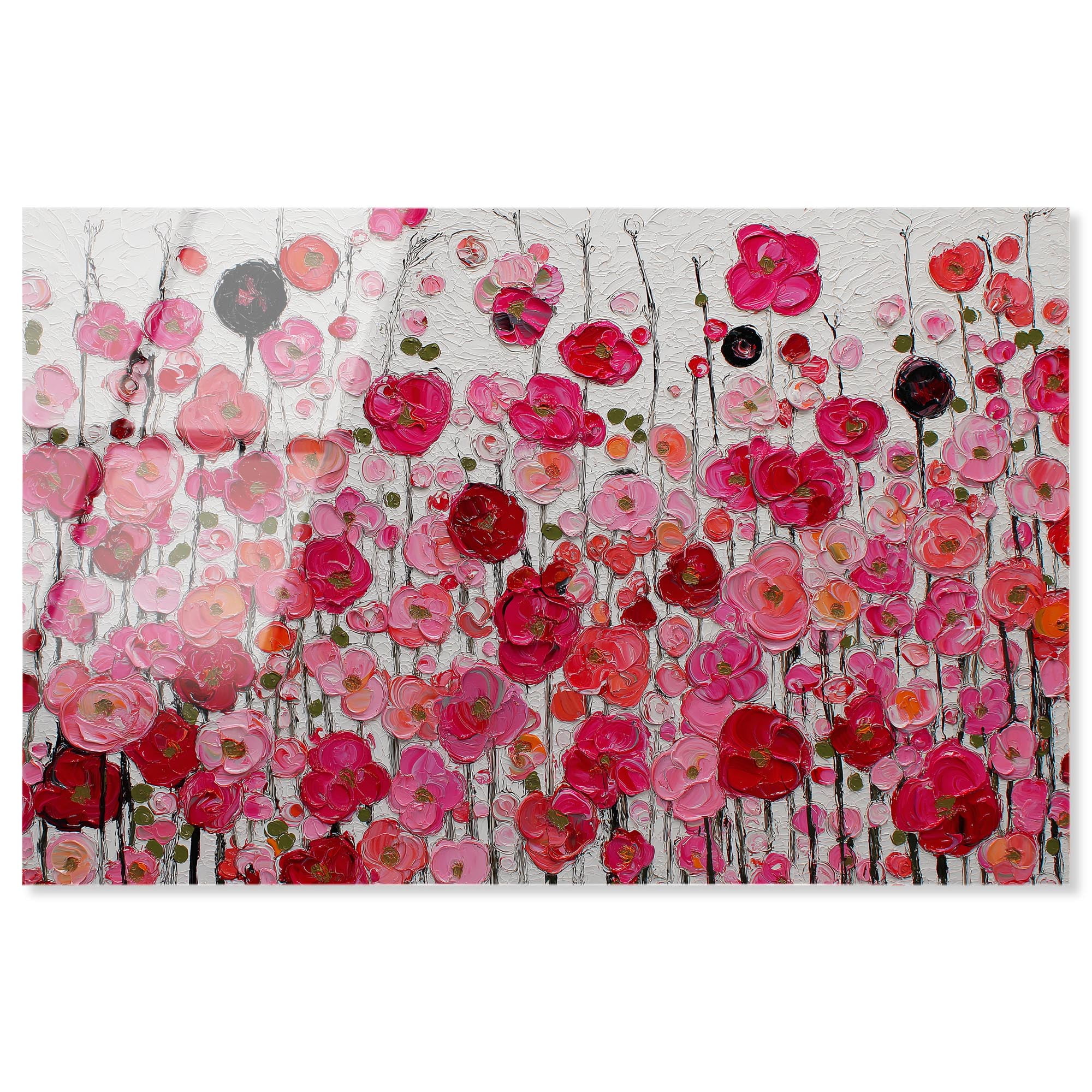 Crimson Bloom II Acrylic Print Pink Floral Wall Art by Art Remedy ...
