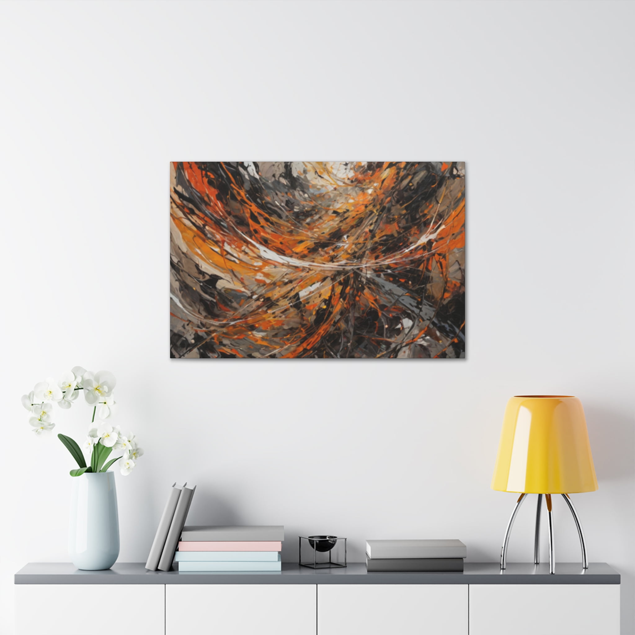 Crimson Candance Abstract Expressionism Canvas Wall Art Designed by Artist - Walmart.com