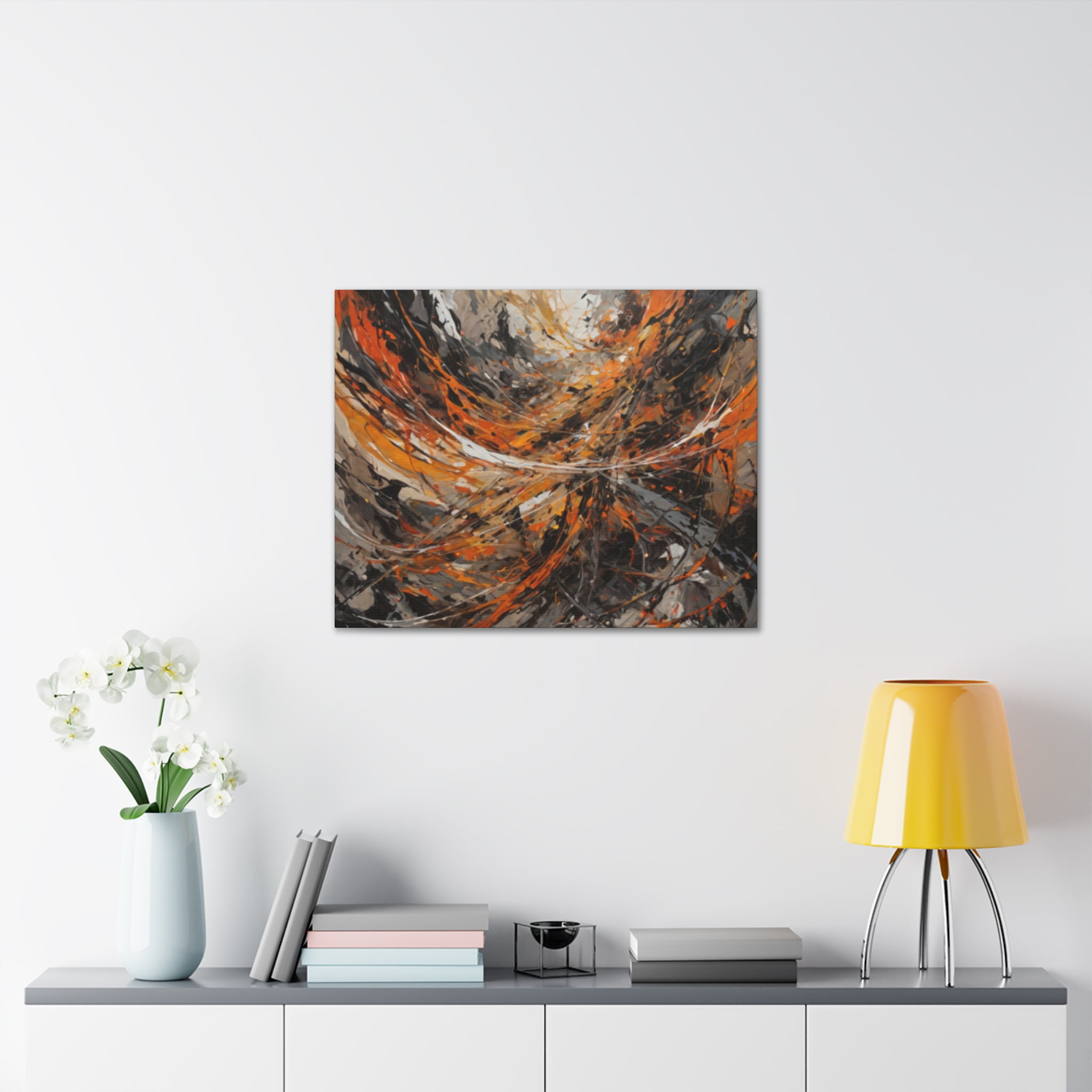 Crimson Candance Abstract Expressionism Canvas Wall Art Designed by Artist - Walmart.com