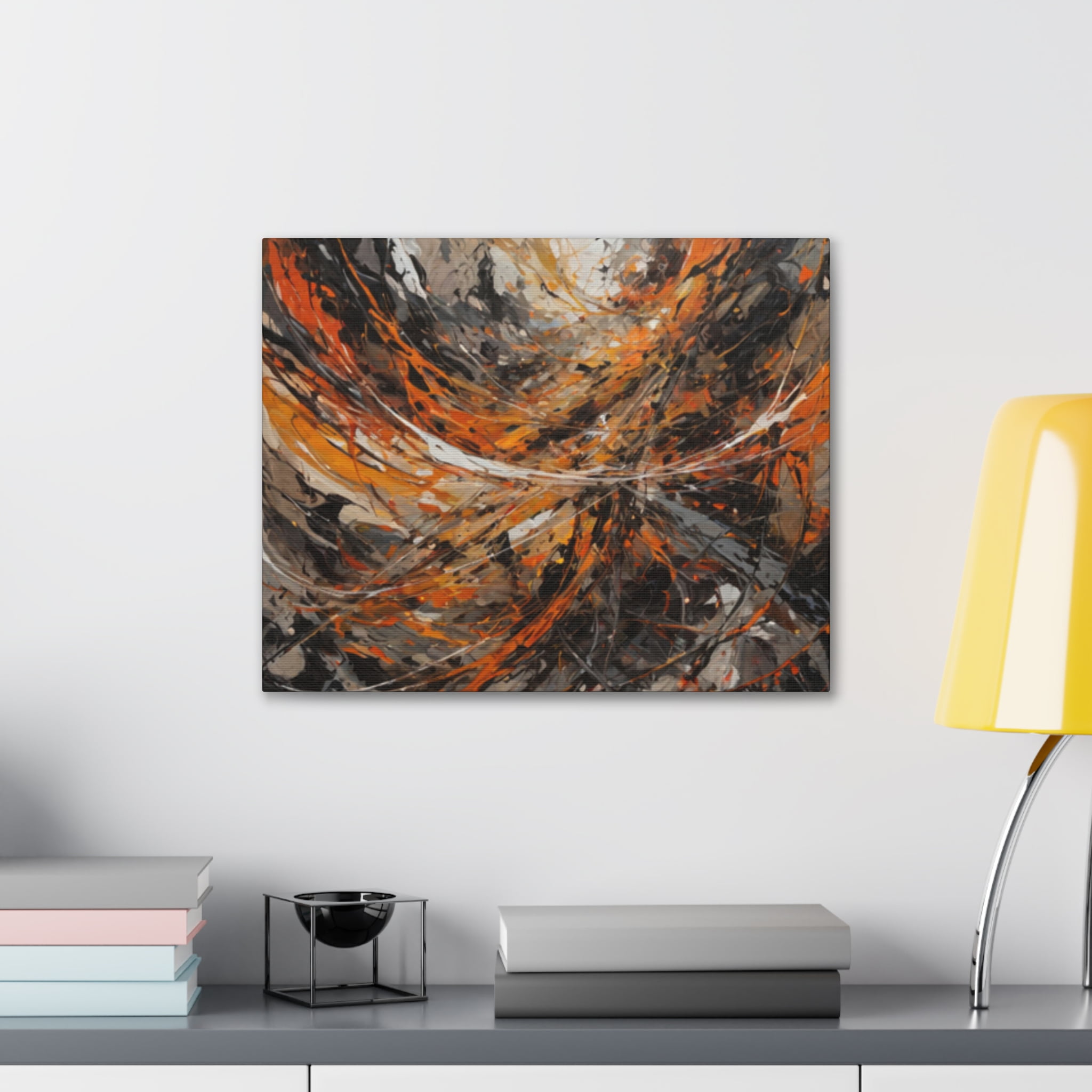 Crimson Candance Abstract Expressionism Canvas Wall Art Designed by Artist - Walmart.com