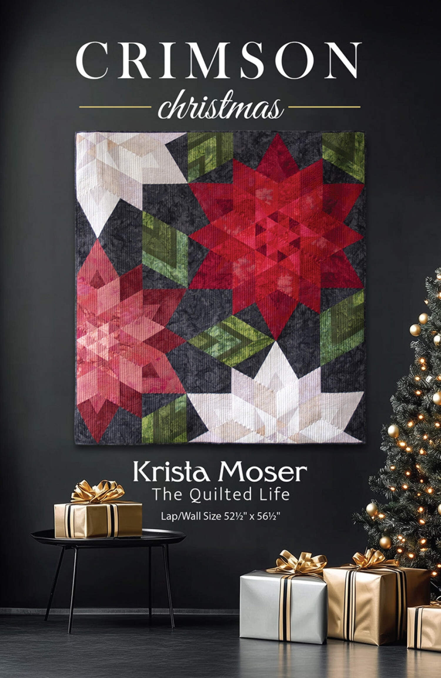 Crimson Christmas Quilt Pattern by Krista Moser for The Quilted Life ...