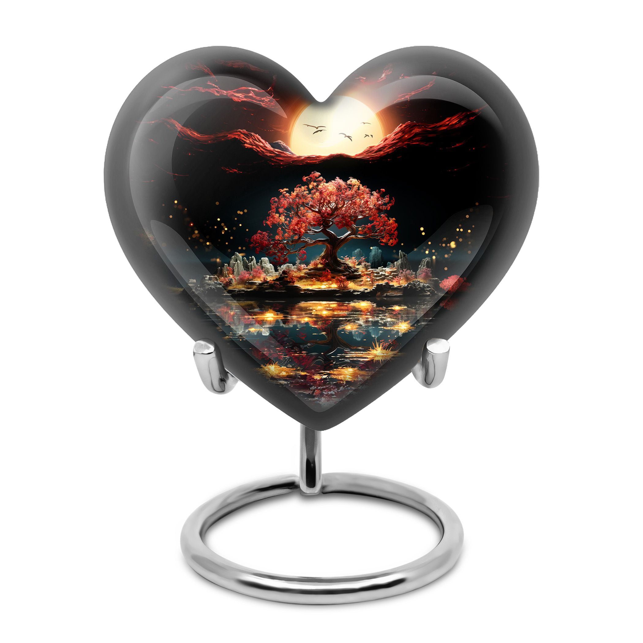 Crimson Eclipse Sanctuary Little Urns - Human Heart Shaped Urns - Heart ...